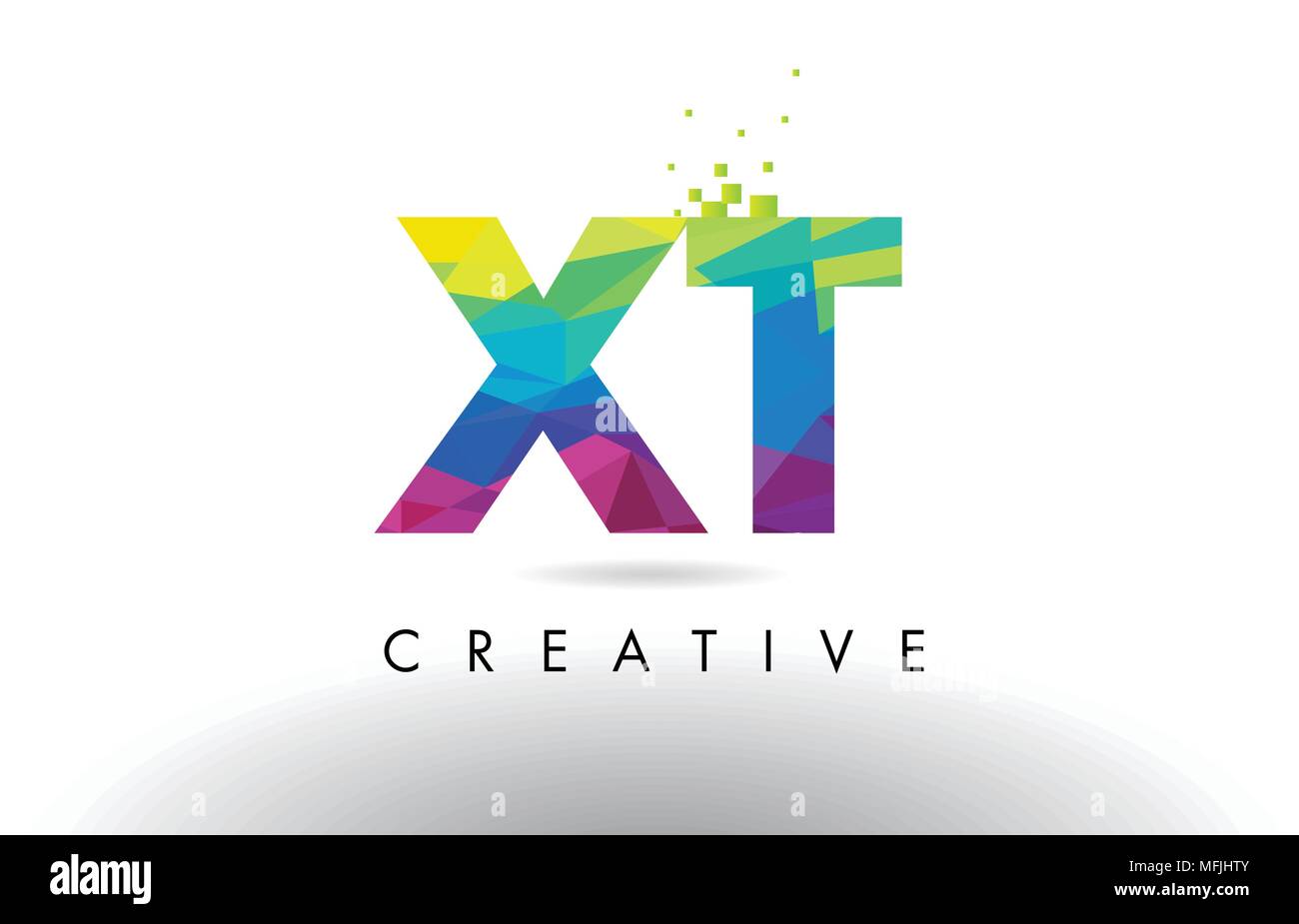 Letter xt vector vectors hi-res stock photography and images - Alamy