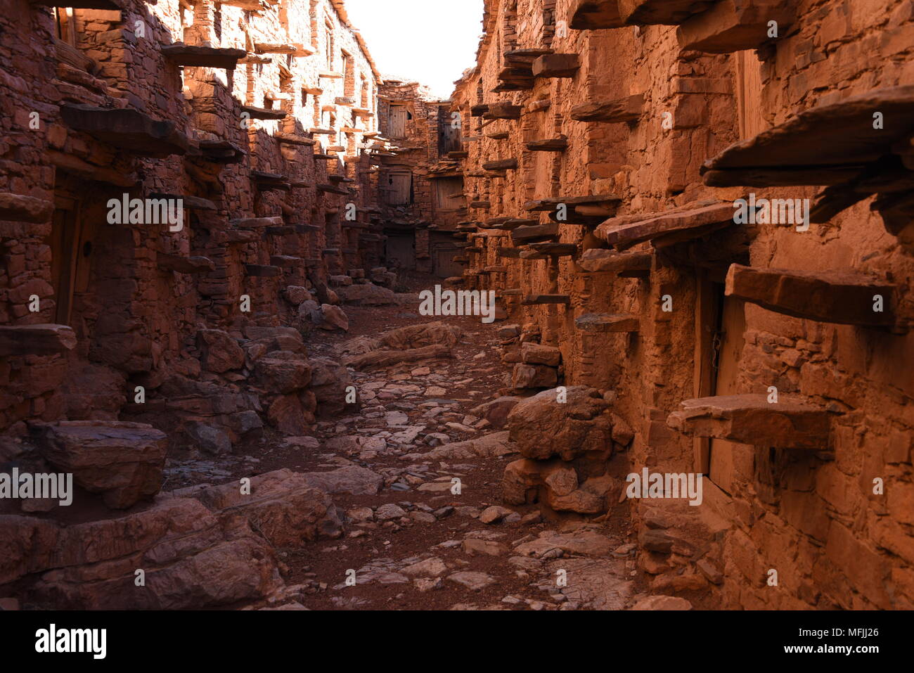 Behind the walls of the Berber granary, Agadir Tashelhit, Anti-Atlas ...