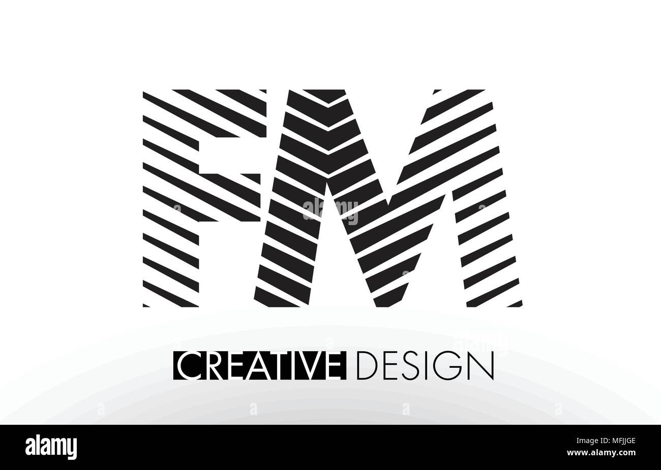 Letter m f vector vectors Stock Vector Images - Alamy