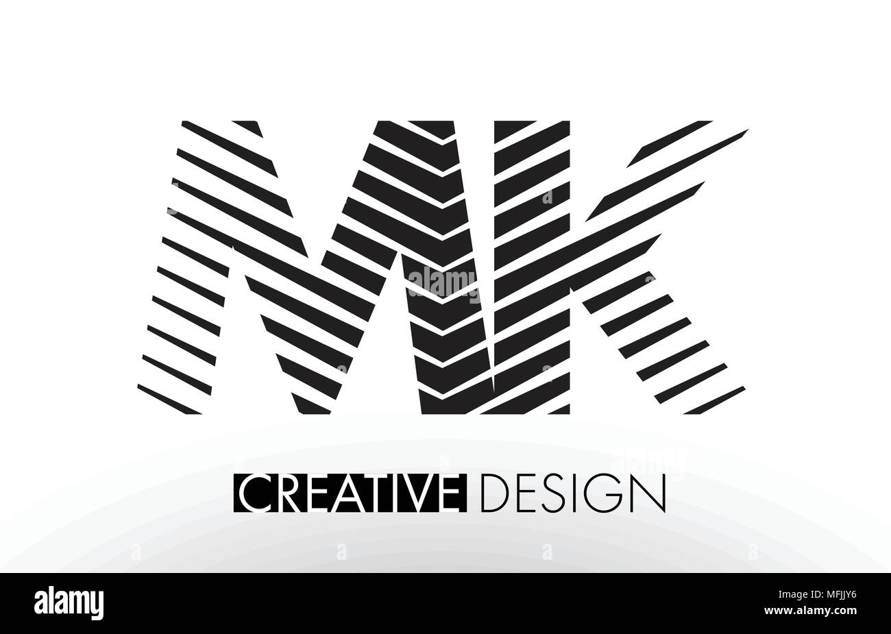 Letter mk vector vectors hi-res stock photography and images - Alamy