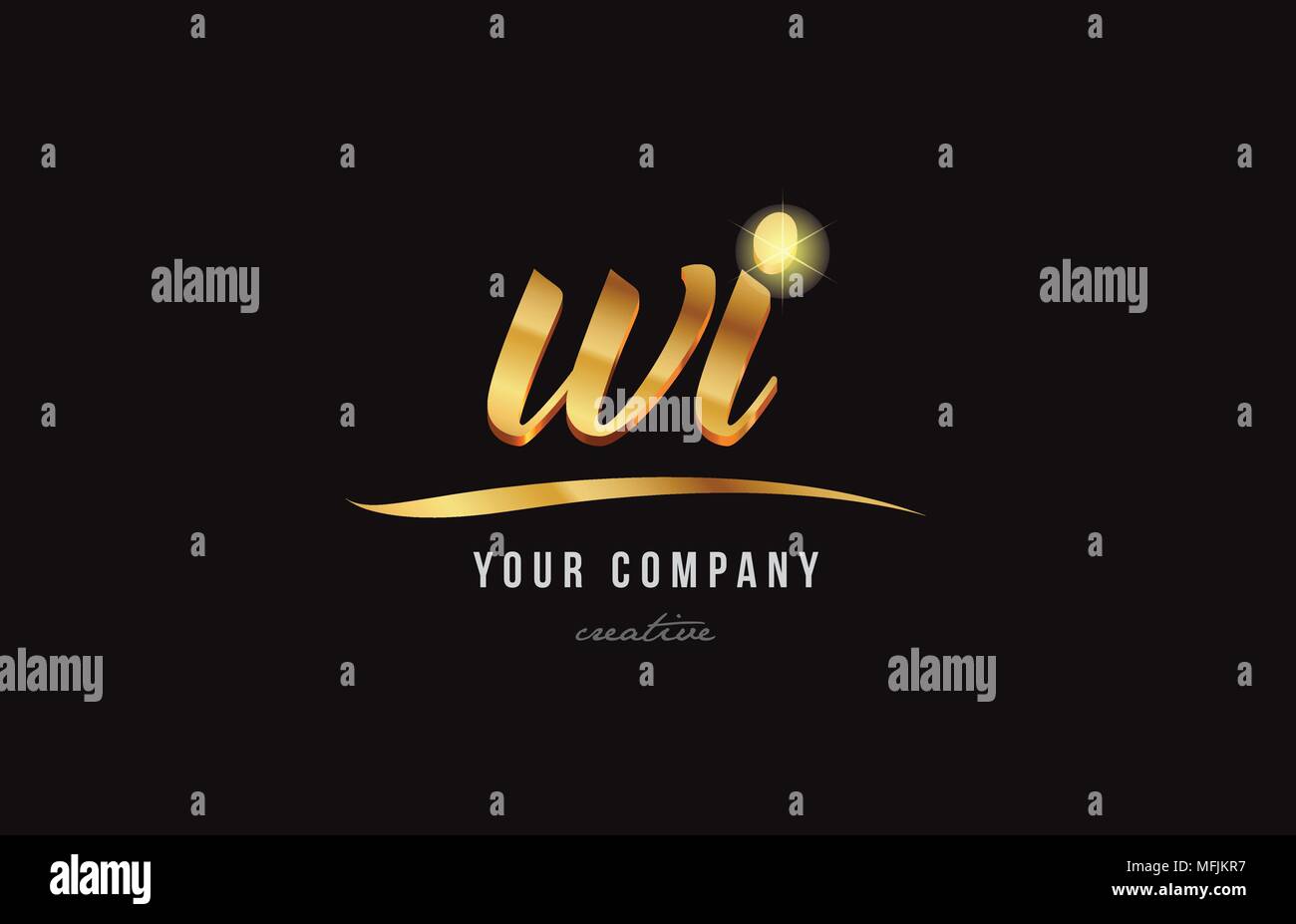Wi logo design hi-res stock photography and images - Alamy