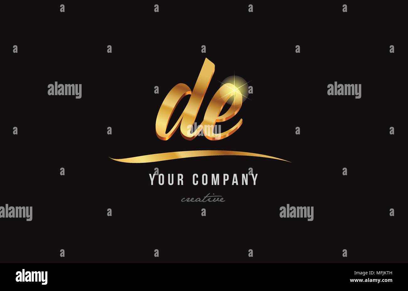 D e logo Stock Vector Images - Alamy
