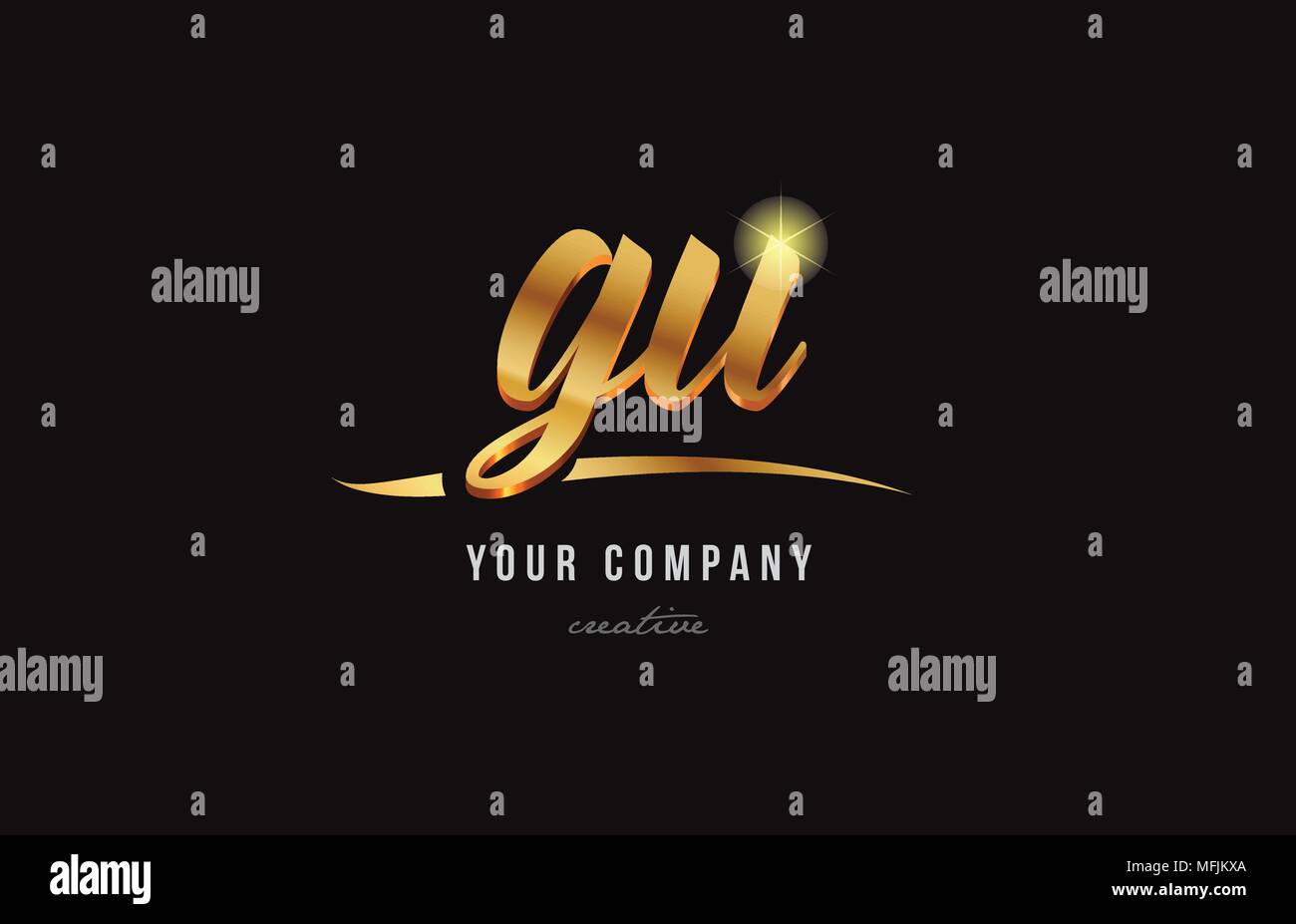 Gu letter logo hi-res stock photography and images - Alamy