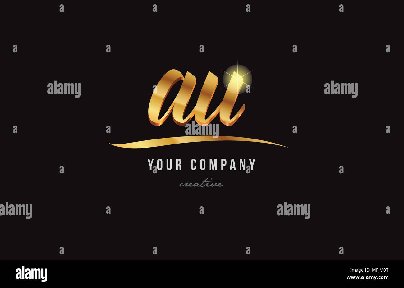 Gold symbol au Stock Vector Images - Alamy