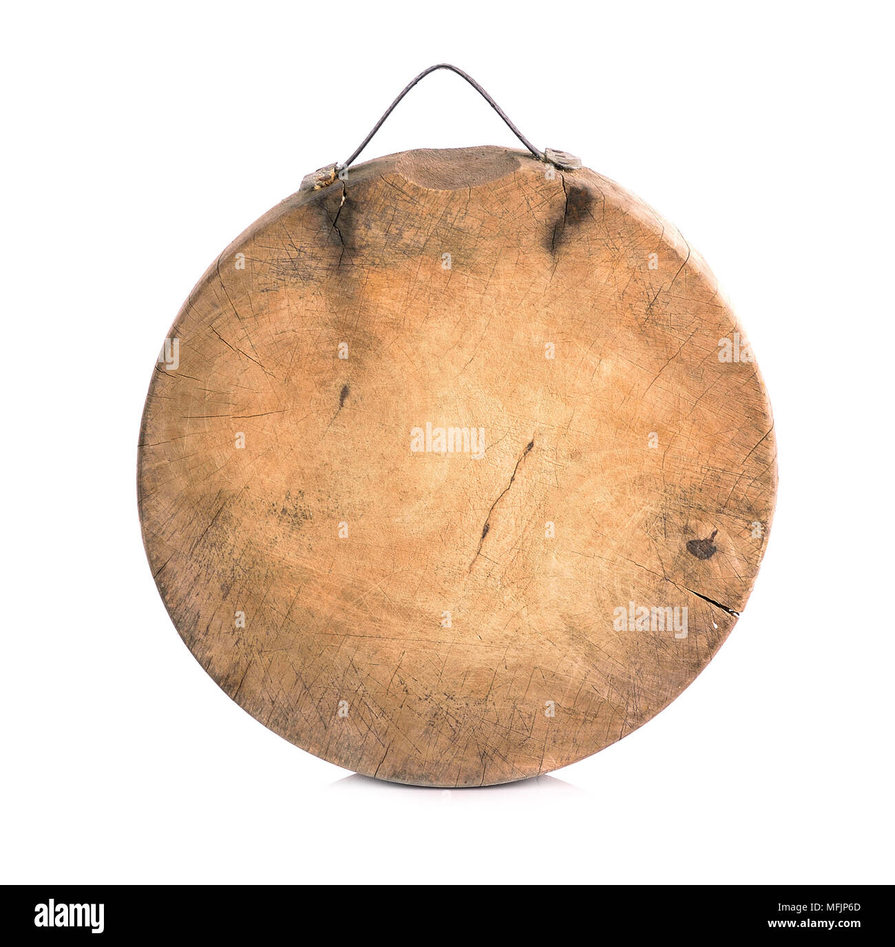 chopping block isolated on white background Stock Photo - Alamy