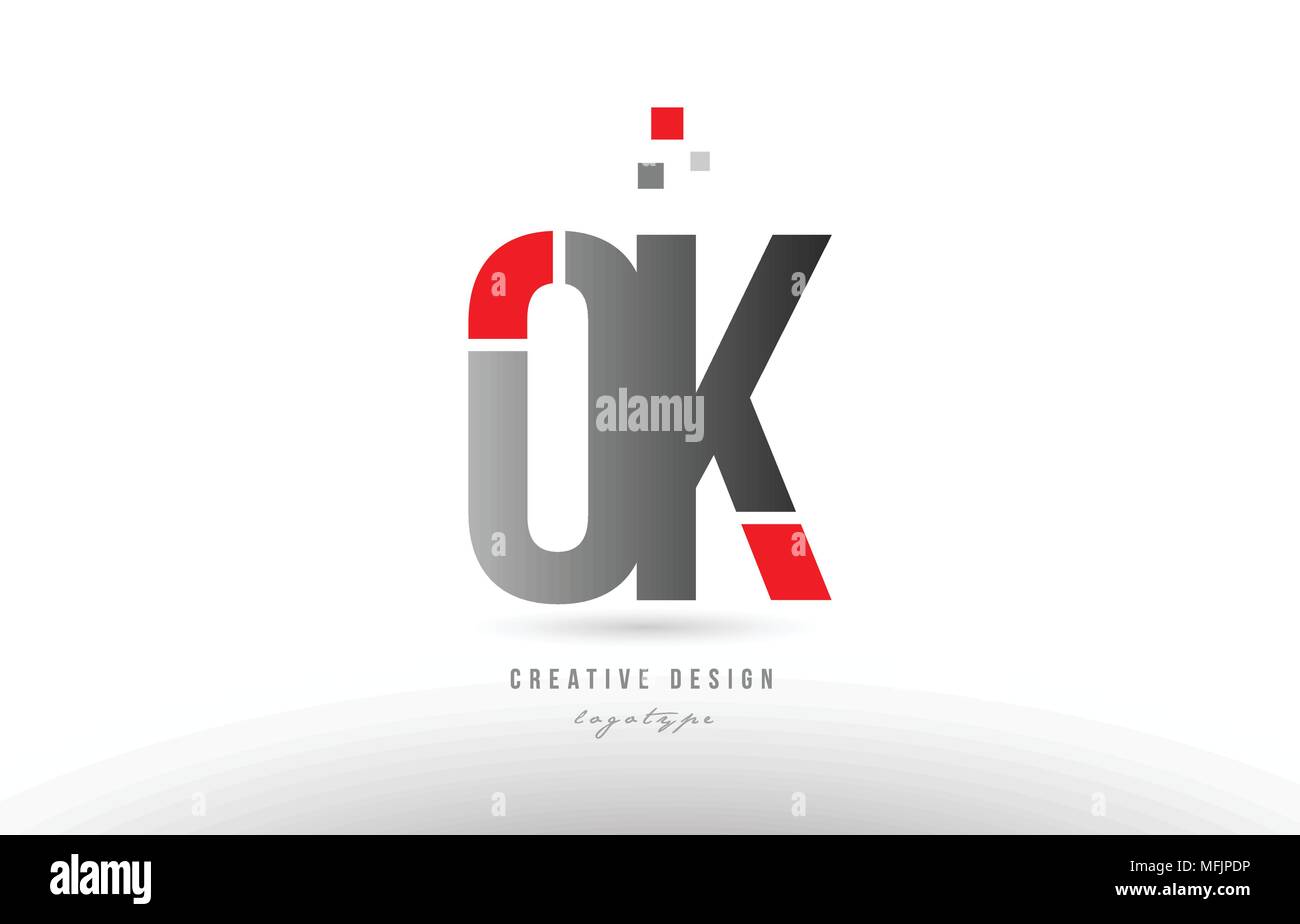 Letter ok Stock Vector Images - Alamy