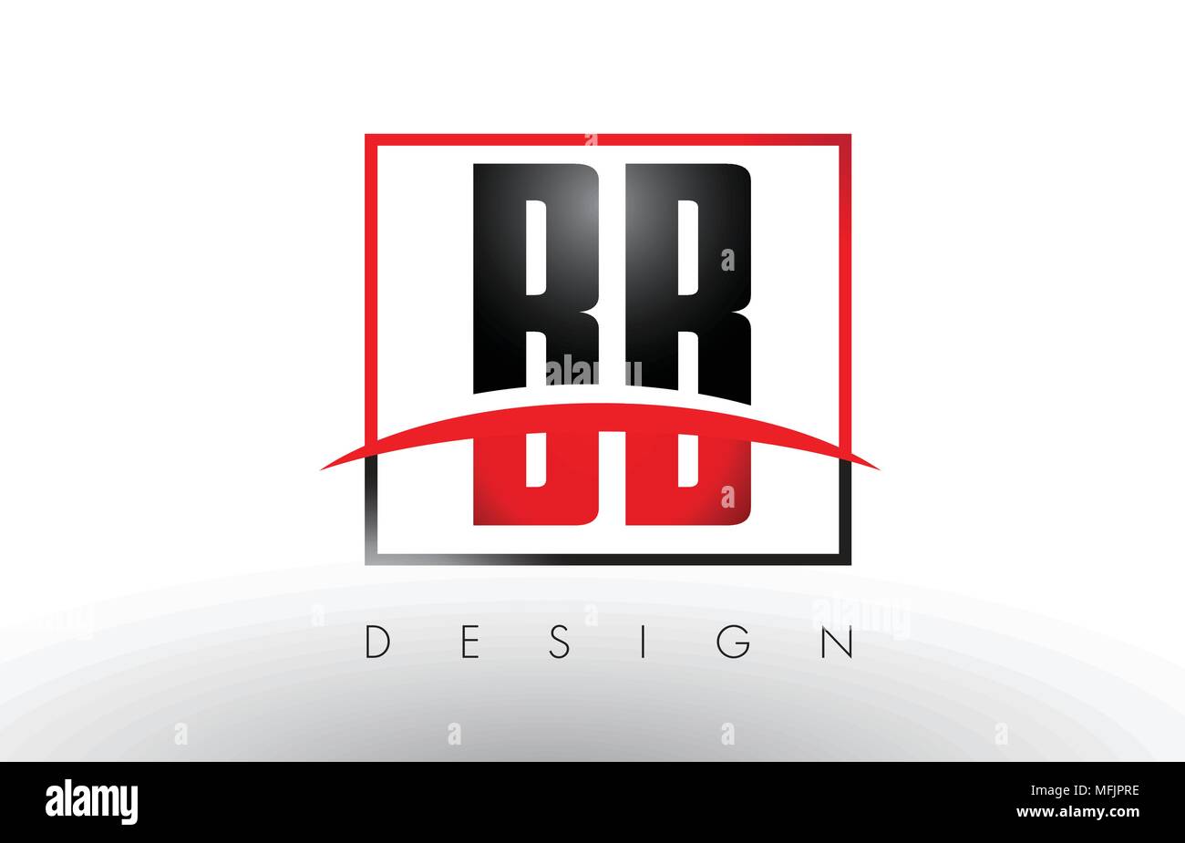 BB B B Logo Letters with Red and Black Colors and Swoosh. Creative ...