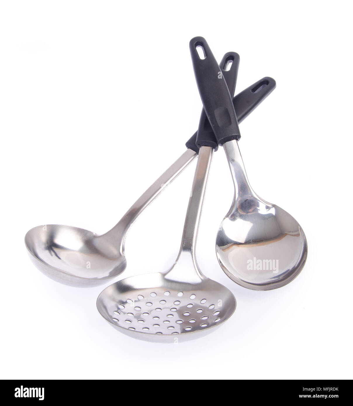 Kitchen utensils. Set of high quality kitchen utensils on white Stock ...