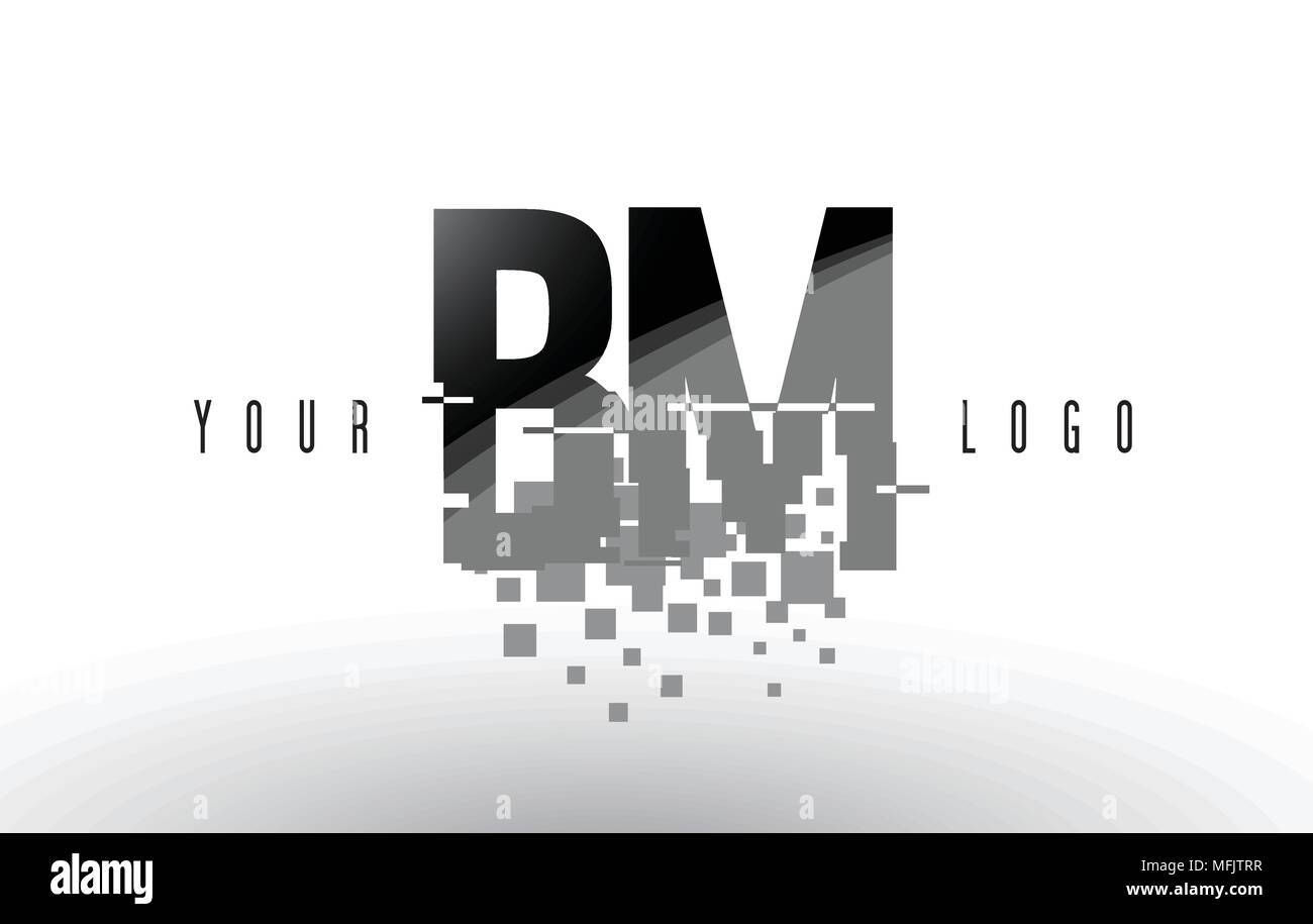 Bm letters Stock Vector Images - Alamy