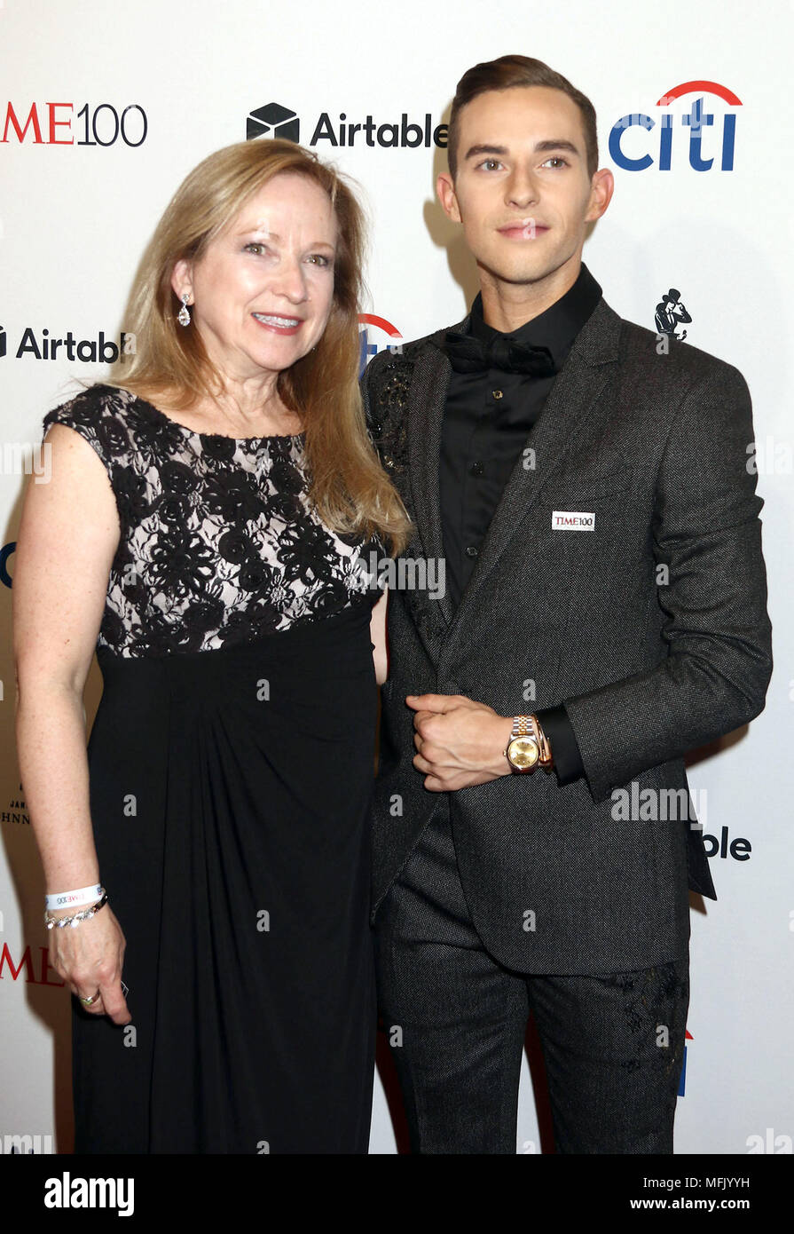 New York City, New York, USA. 24th Apr, 2018. Olympic ice skater ADAM ...
