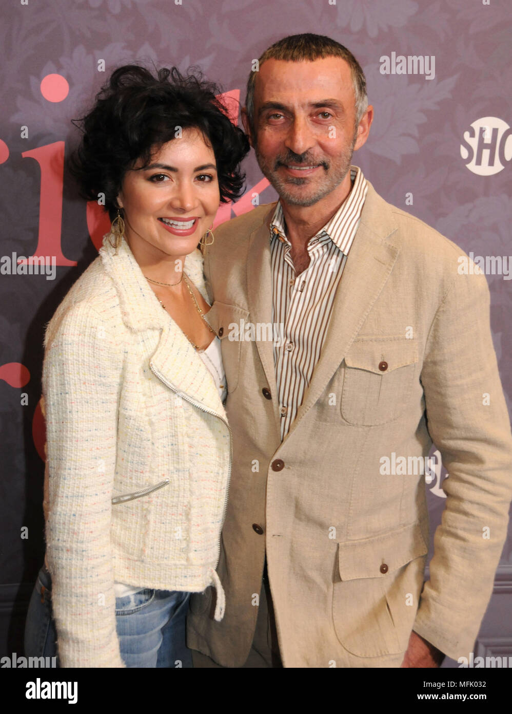 LOS ANGELES, CA - APRIL 25: (L-R) Actress Lorena Toub and actor Shaun ...