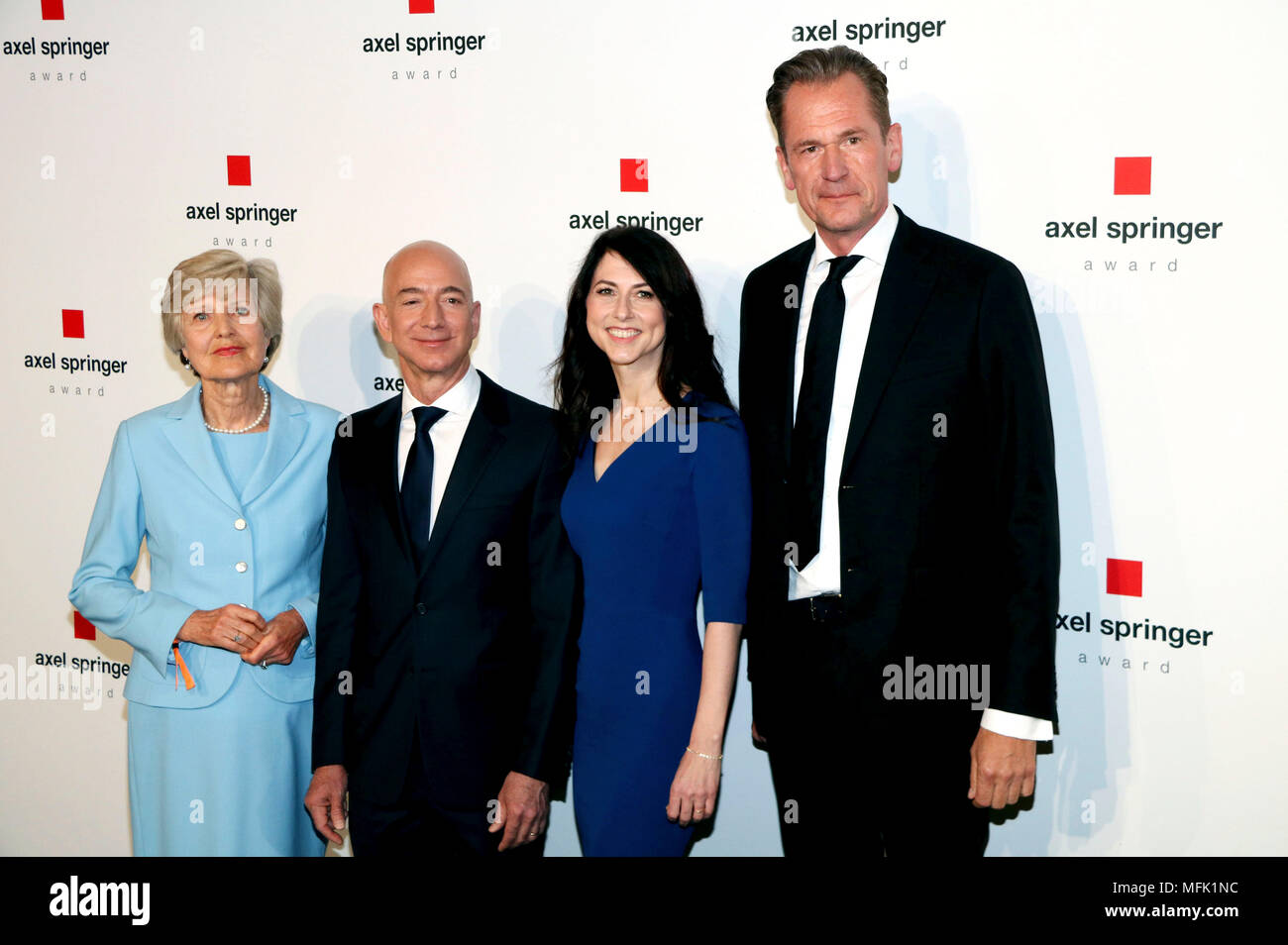 Berlin, Deutschland. 24th Apr, 2018. Peace Springer, Jeffrey Bezos ...