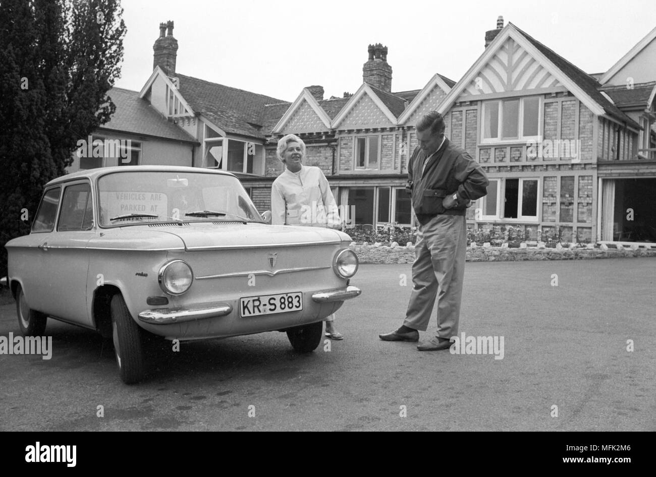1966 Soccer World Cup - A German Couple visits the team hotel of the ...