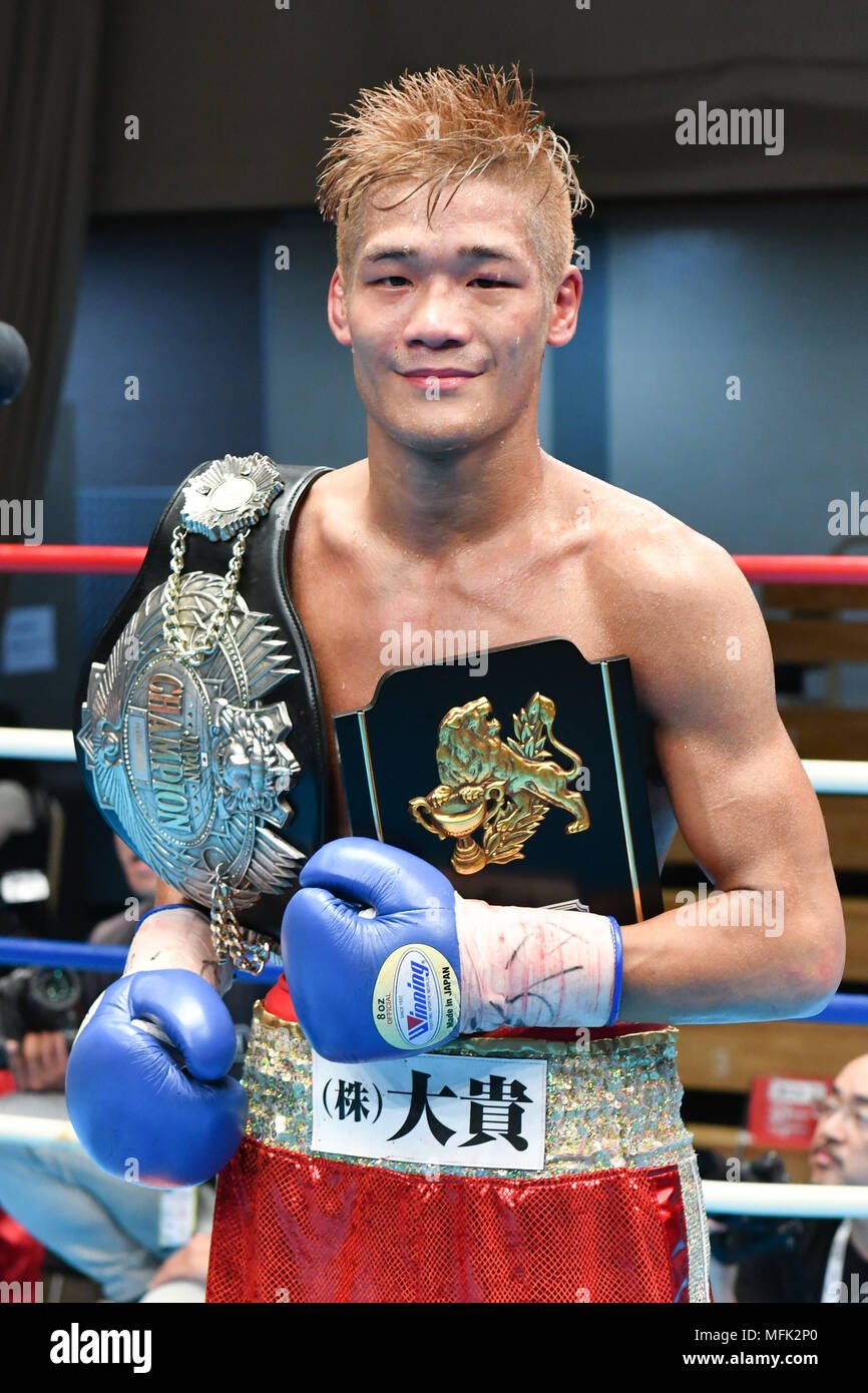 Tokyo, Japan. 7th Apr, 2018. Taiki Minamoto (JPN) Boxing : Taiki ...