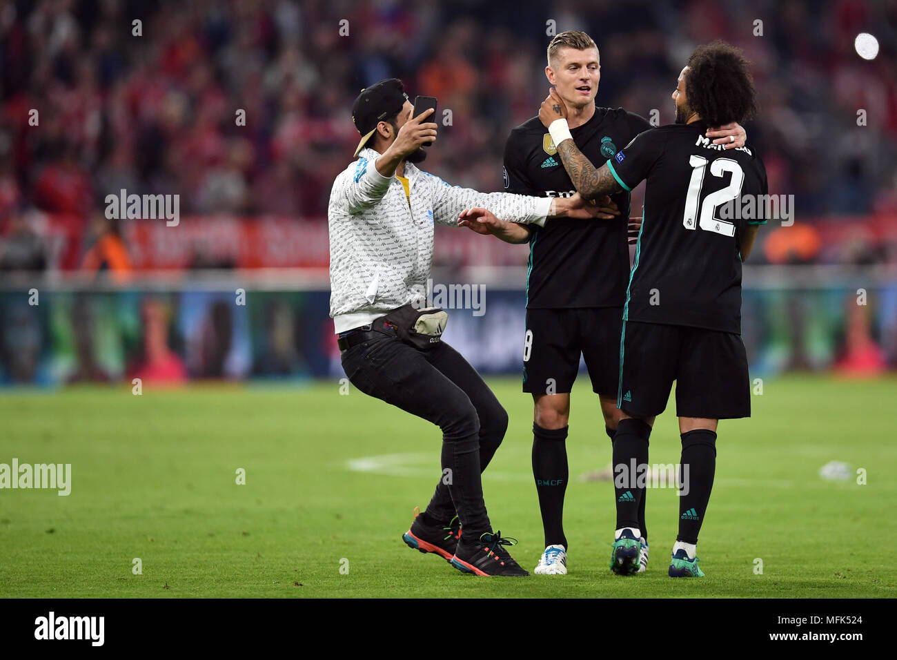 25 April 2018, Germany, Munich: Soccer, Champions League, knockout ...