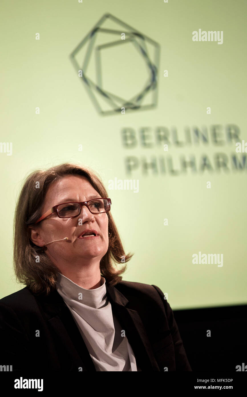 26 April 2018, Germany, Berlin: Artistic director Andrea Zietzschmann ...