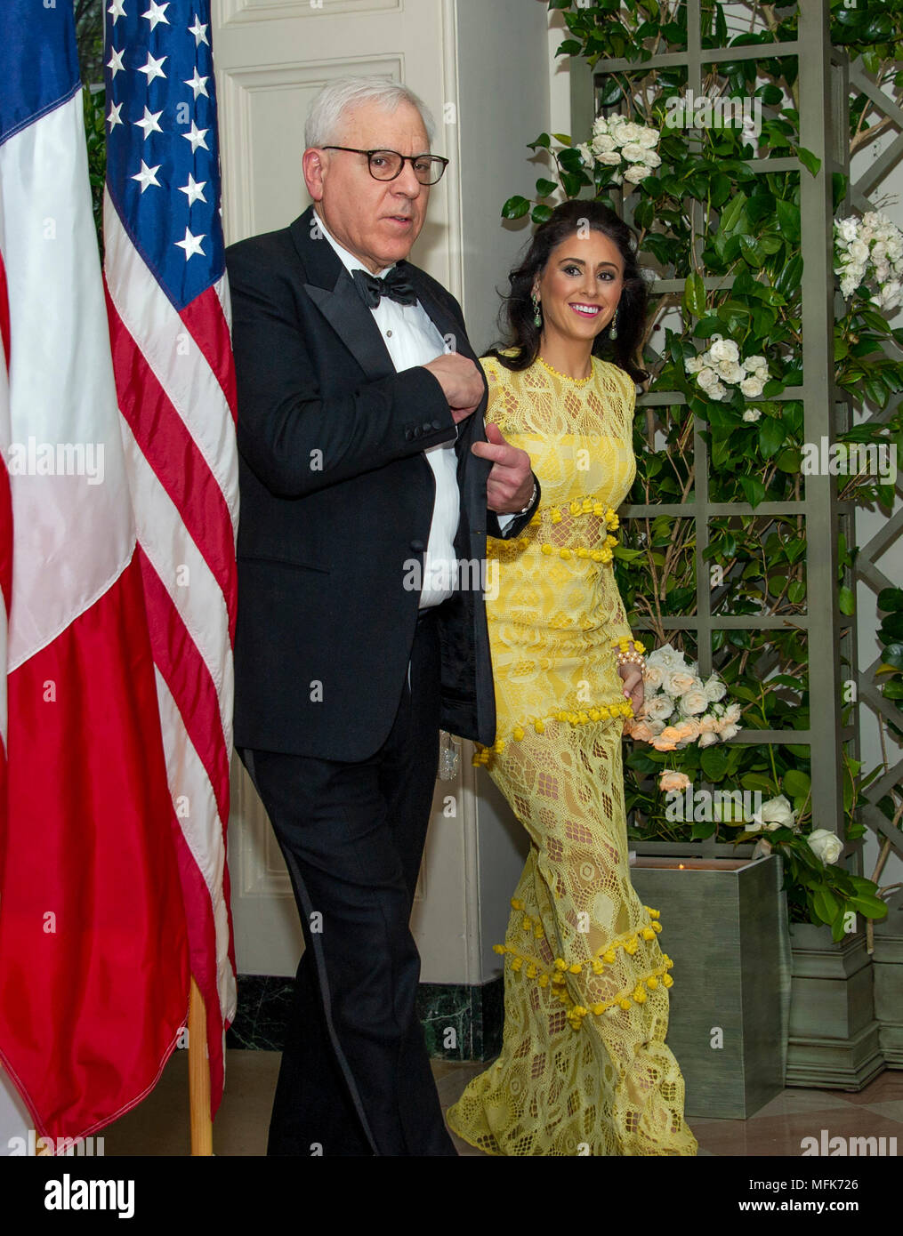 Washington, USA. 24th Apr, 2018. David Rubenstein and Ms. Gabrielle ...
