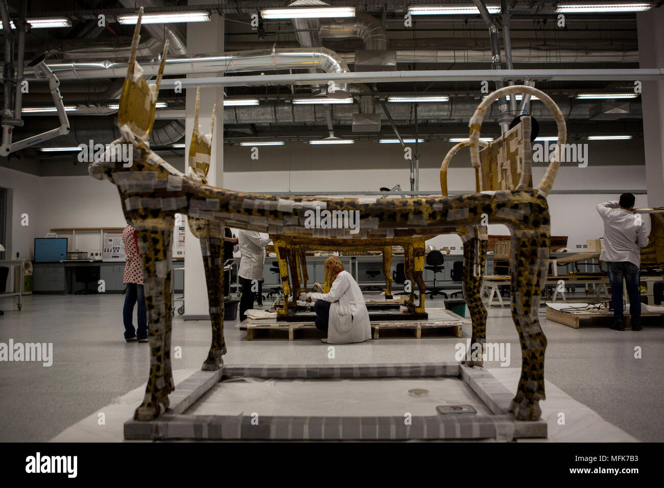 The grand egyptian museum restoration hi-res stock photography and ...