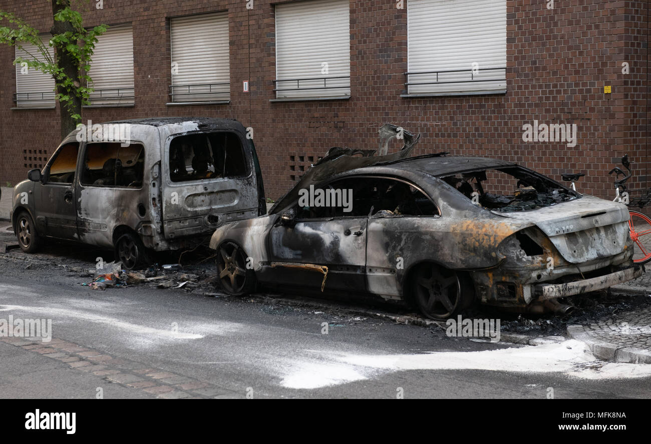 Burned out vehicles hi-res stock photography and images - Alamy
