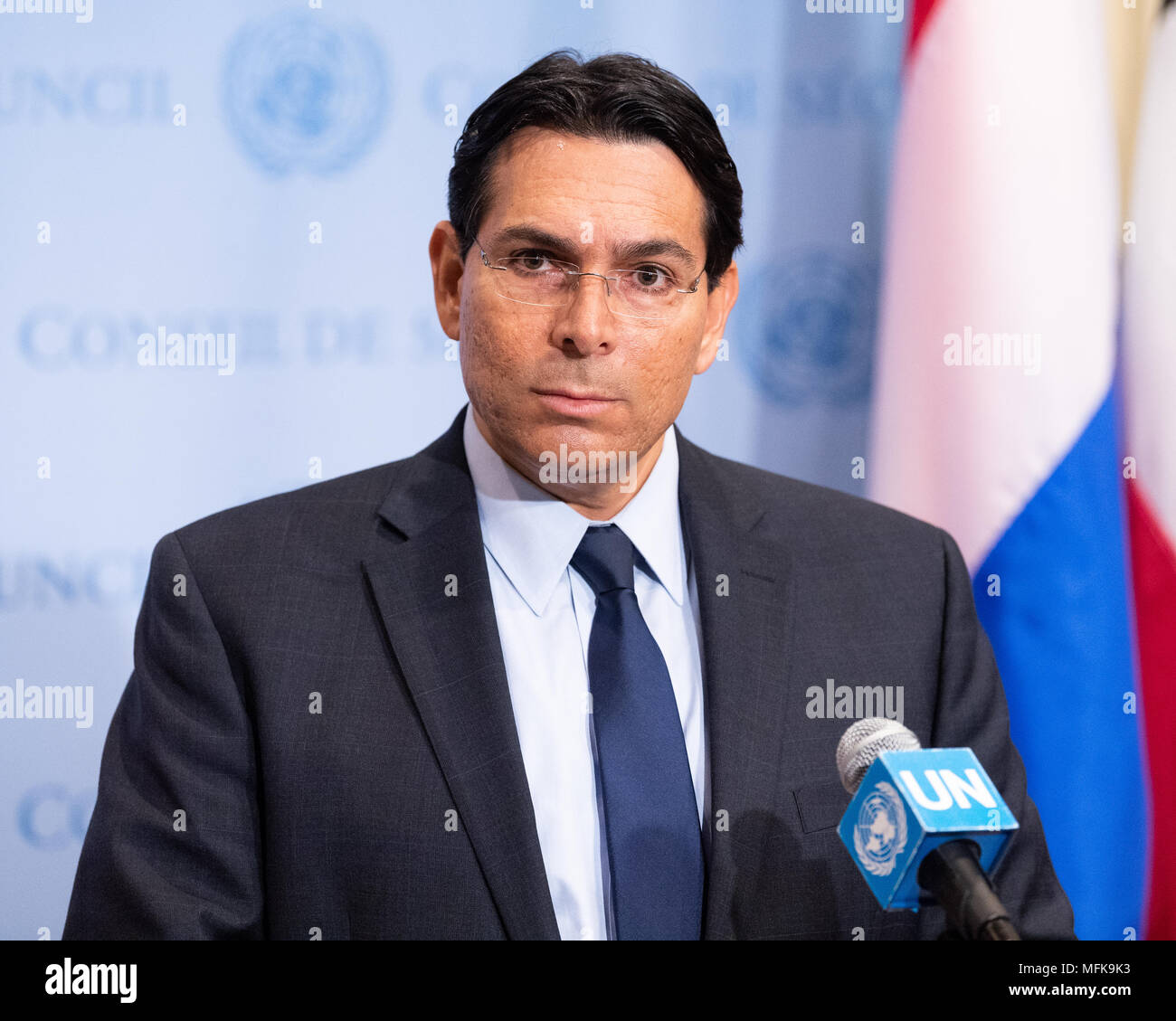 New York City, USA. 26th Apr, 2018. Ambassador Danny Danon, Permanent ...