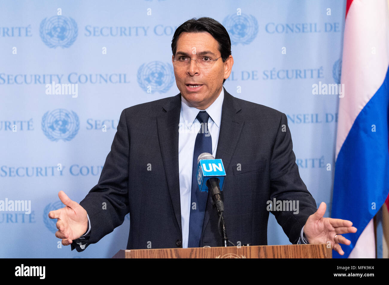New York City, USA. 26th Apr, 2018. Ambassador Danny Danon, Permanent ...