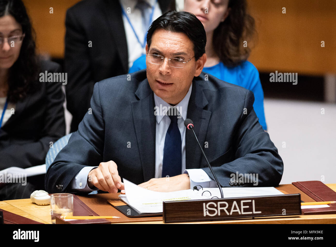 New York City, USA. 26th Apr, 2018. Ambassador Danny Danon, Permanent ...