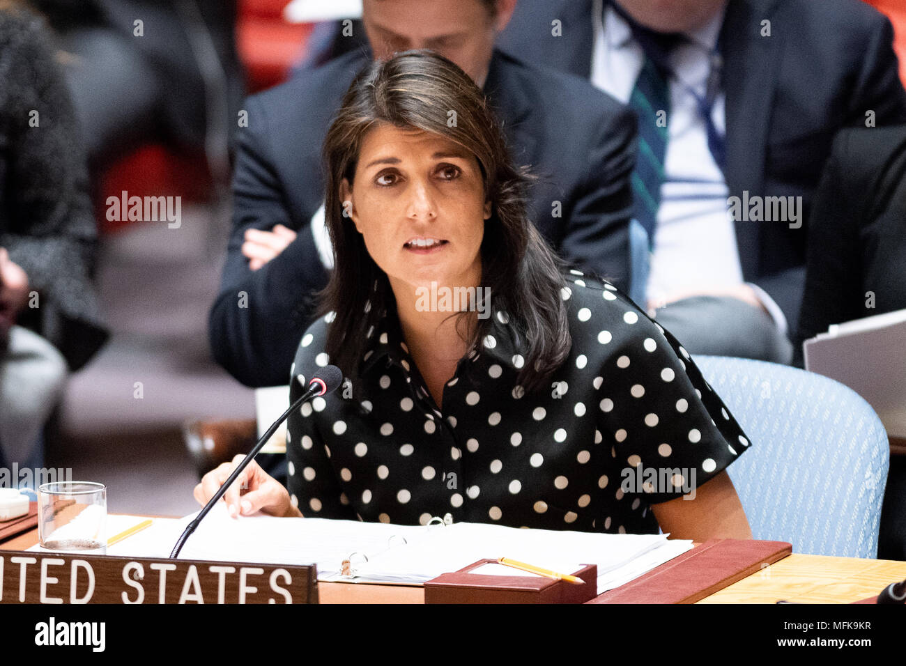 New York City, USA. 26th Apr, 2018. Nikki Haley, United States ...