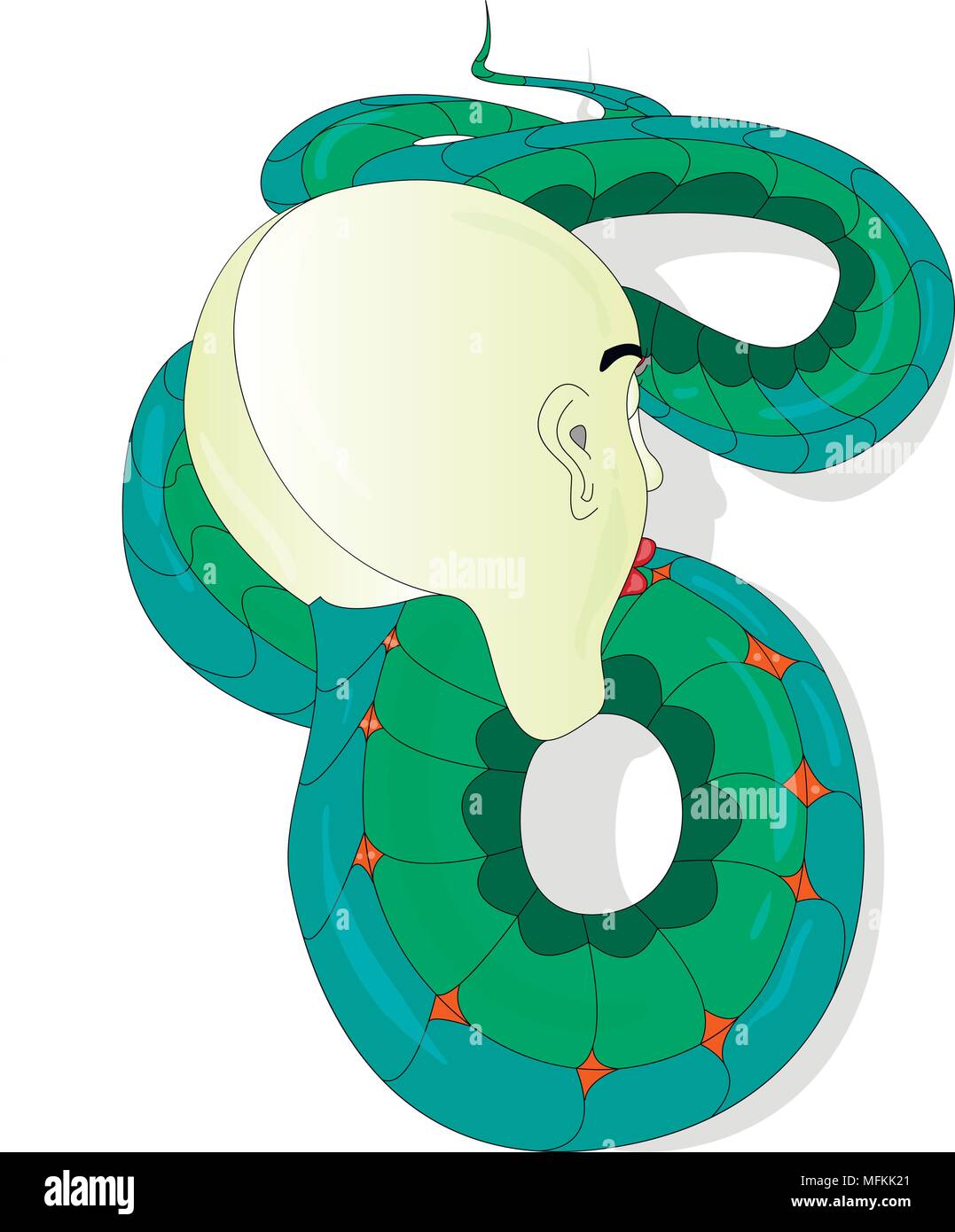 Snake tattoo hand hi-res stock photography and images - Alamy