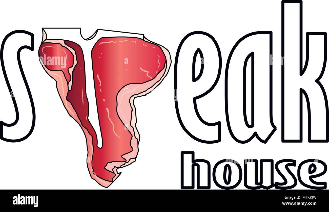 Steak House or Meat Store Labels, Emblems, Logo Templates. Signs Set ...