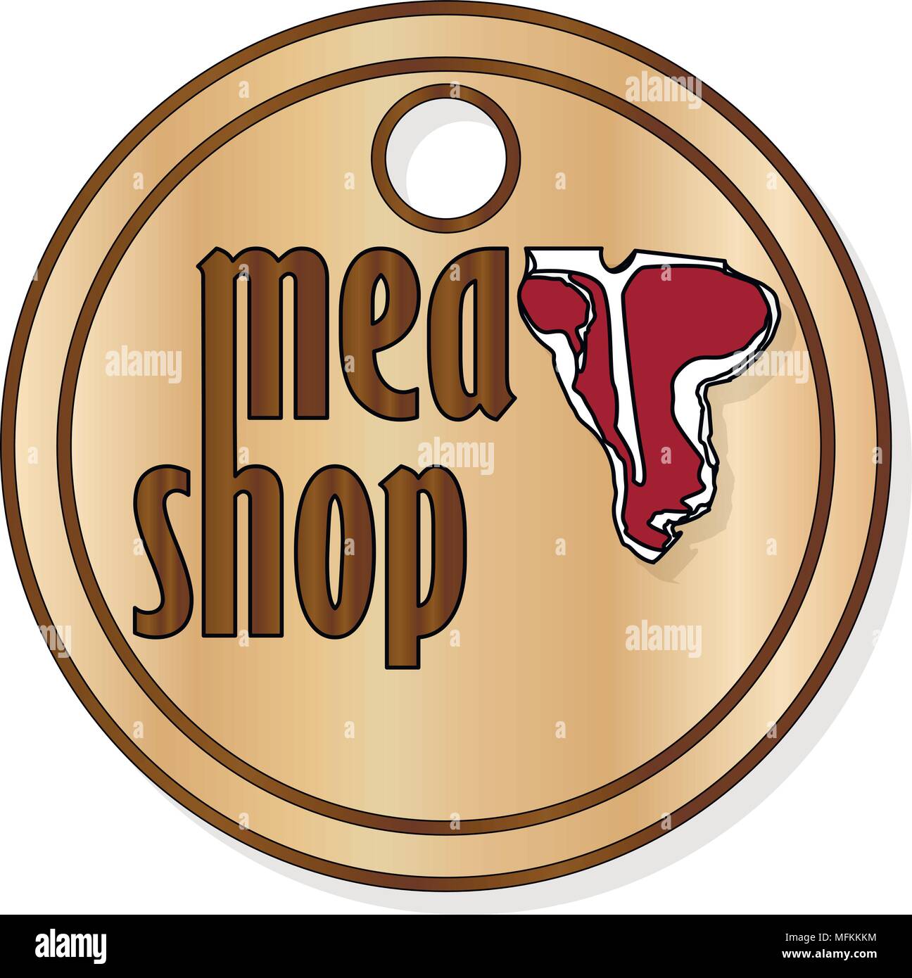 Steak House or Meat Store Labels, Emblems, Logo Templates. Signs Set ...