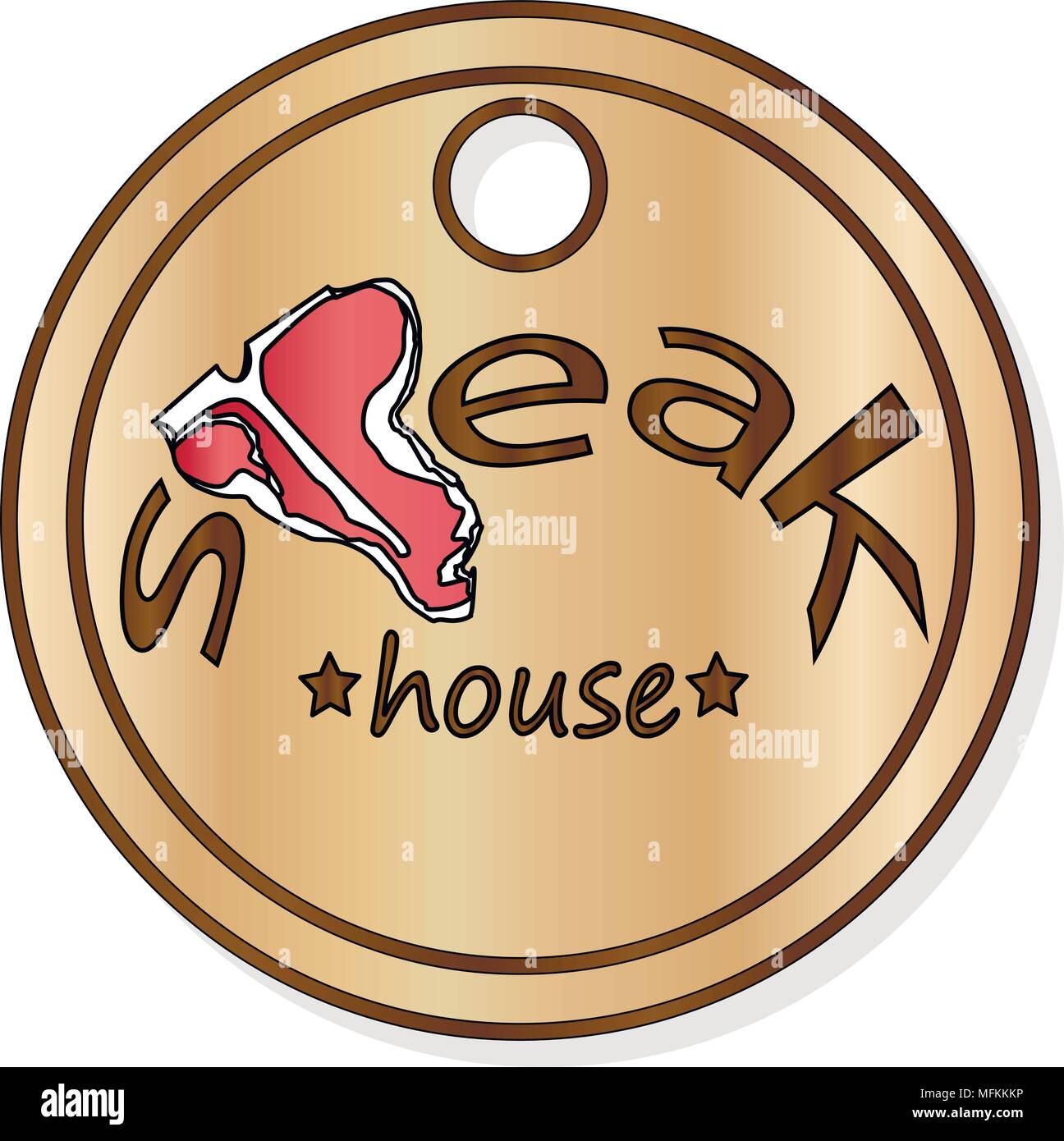 Steak House or Meat Store Labels, Emblems, Logo Templates. Signs Set ...