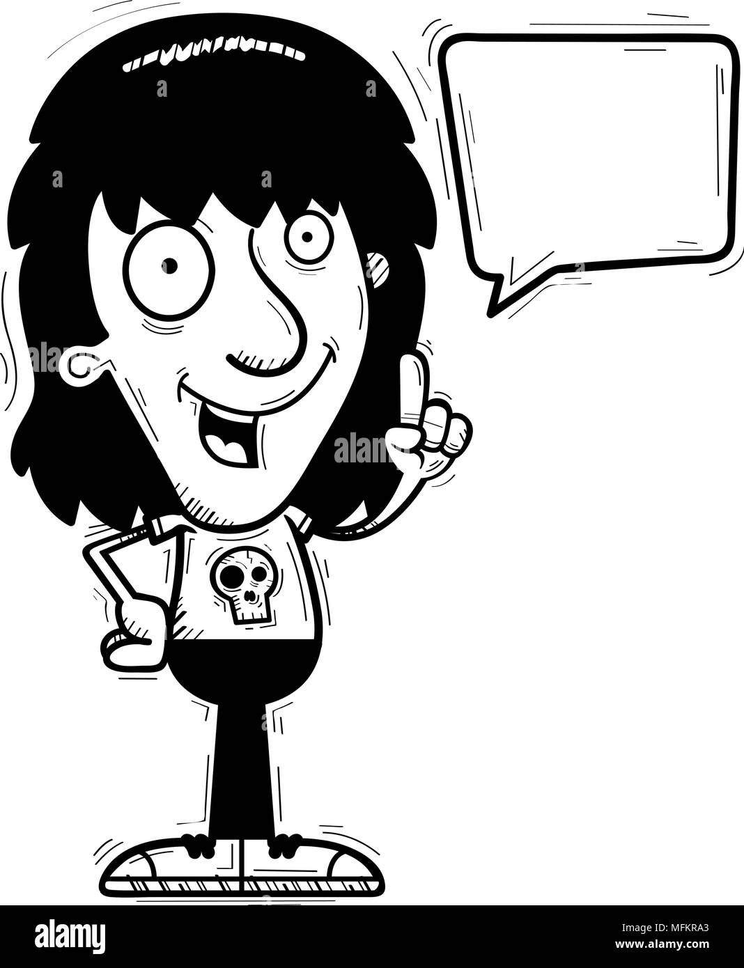 A cartoon illustration of a metalhead talking Stock Vector Image & Art ...