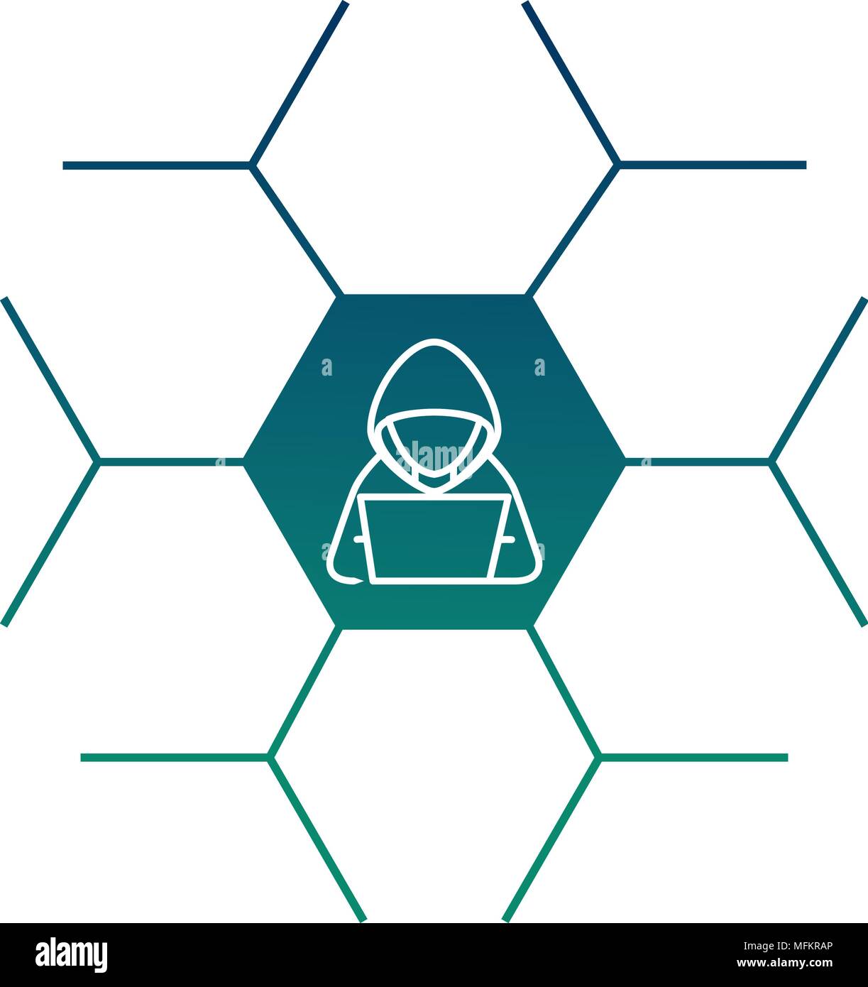 Hacker male character mask Cut Out Stock Images & Pictures - Alamy