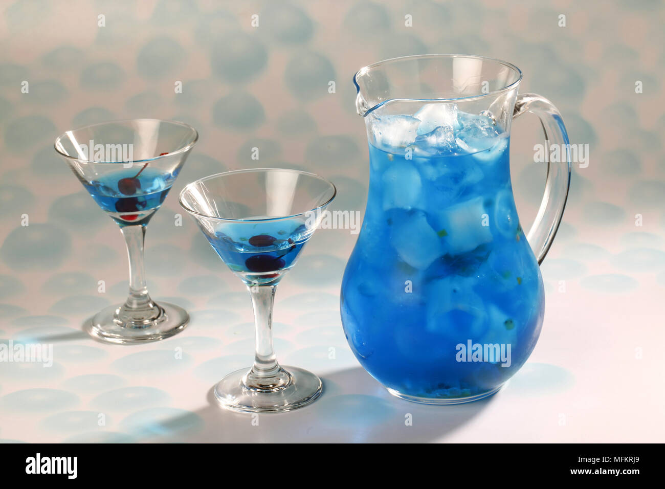 blue iced tea Stock Photo - Alamy