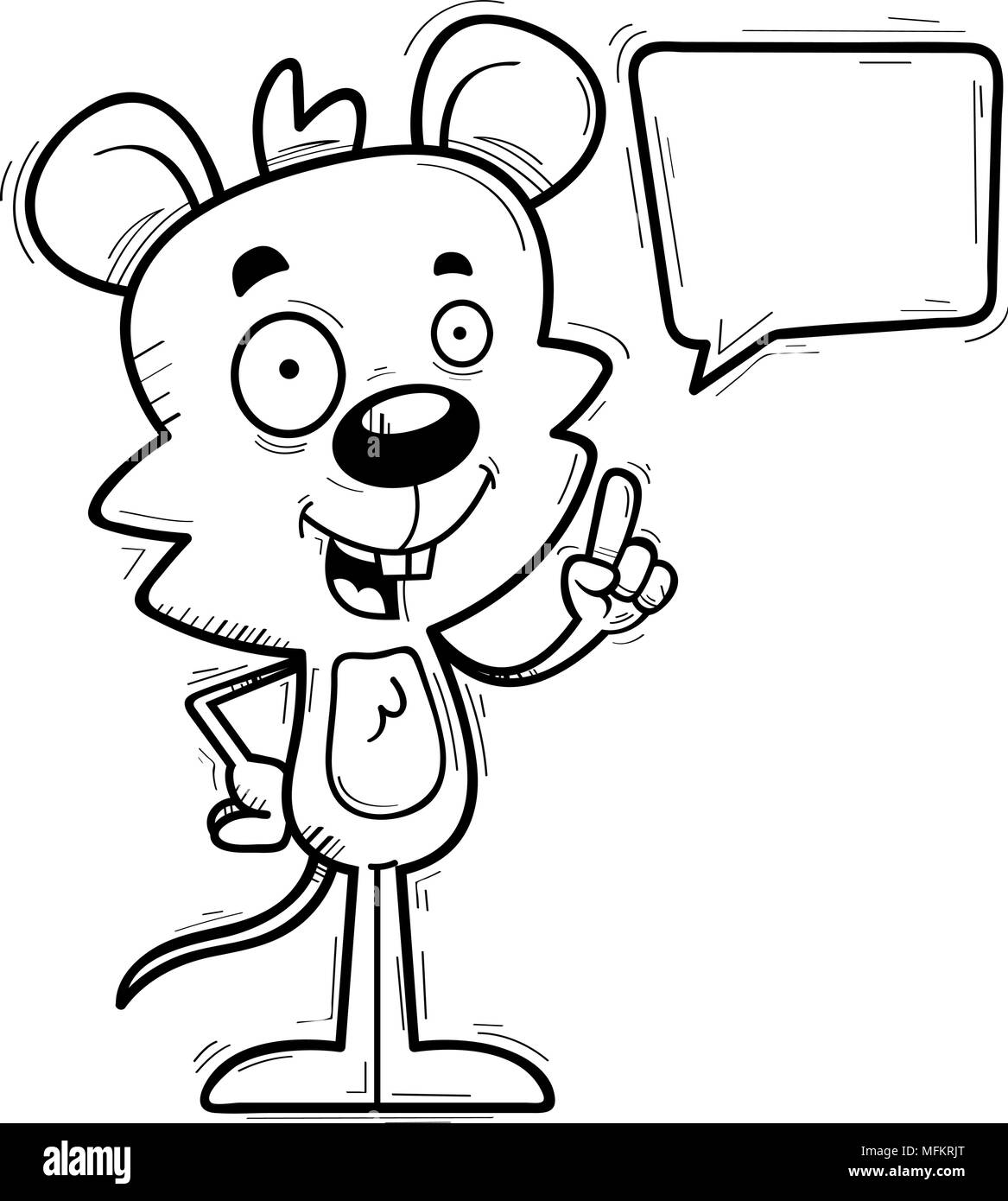 A cartoon illustration of a male mouse talking Stock Vector Image & Art ...