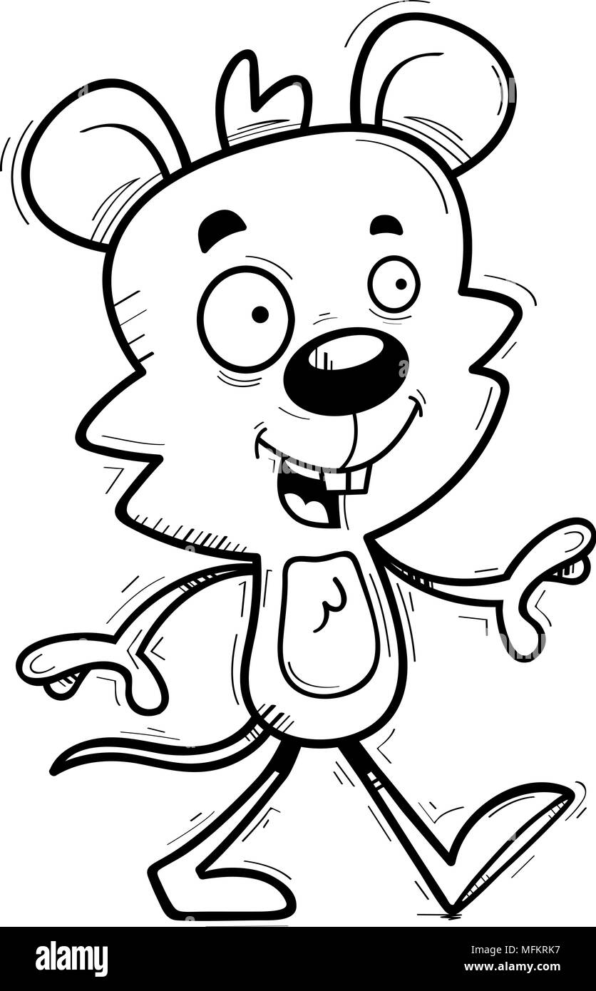 A cartoon illustration of a male mouse walking Stock Vector Image & Art ...
