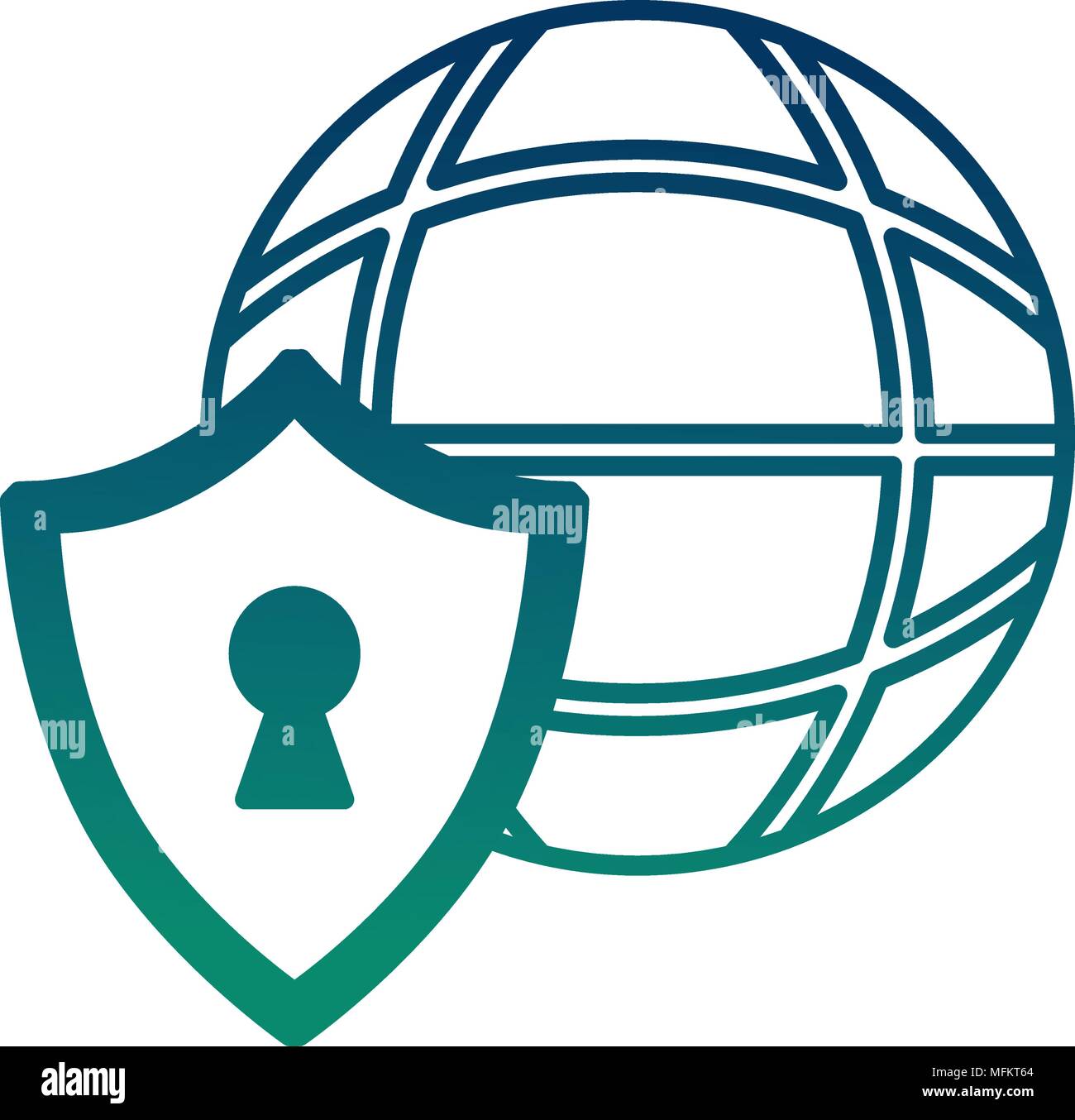 cyber security global connection technology Stock Vector Image & Art ...