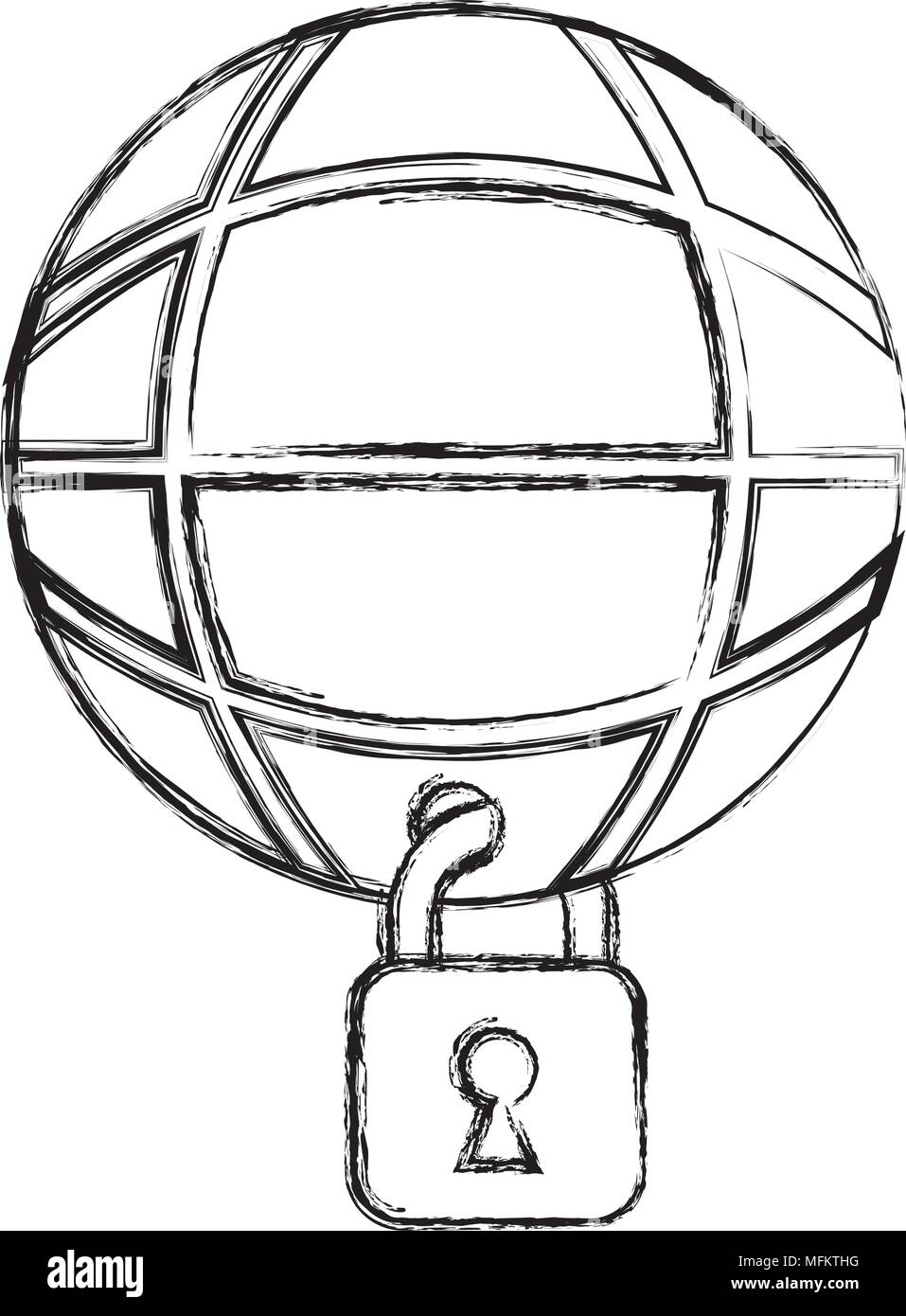 cyber security global connection technology Stock Vector Image & Art ...