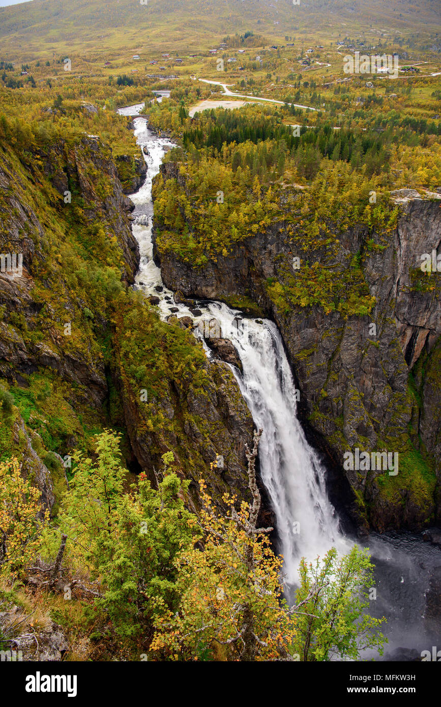 Voringfossen, the 83rd highest waterfall in Norway Stock Photo - Alamy