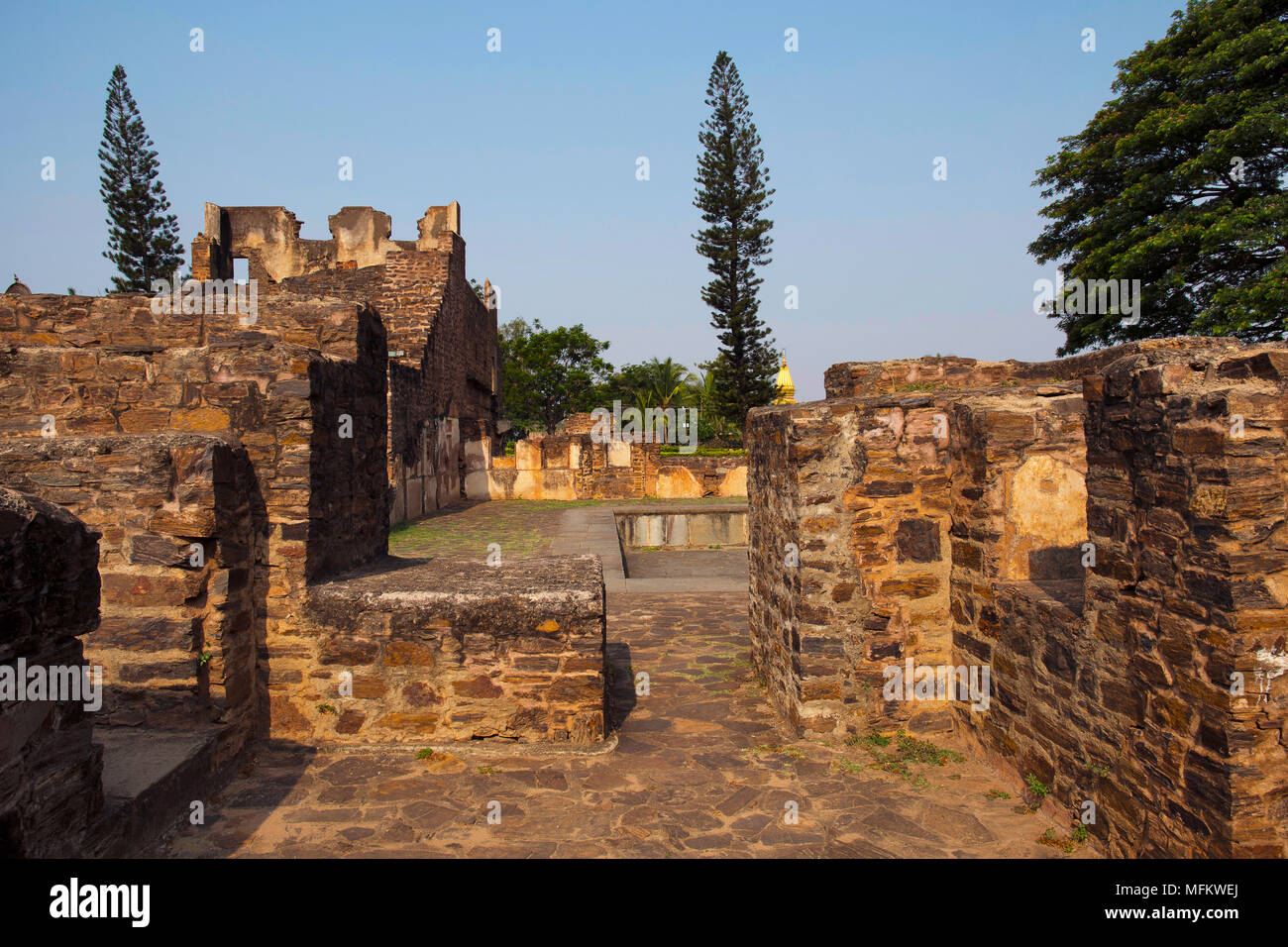 Rani Chennamma Fort ruins, Kittur, Karnataka State, India Stock Photo ...