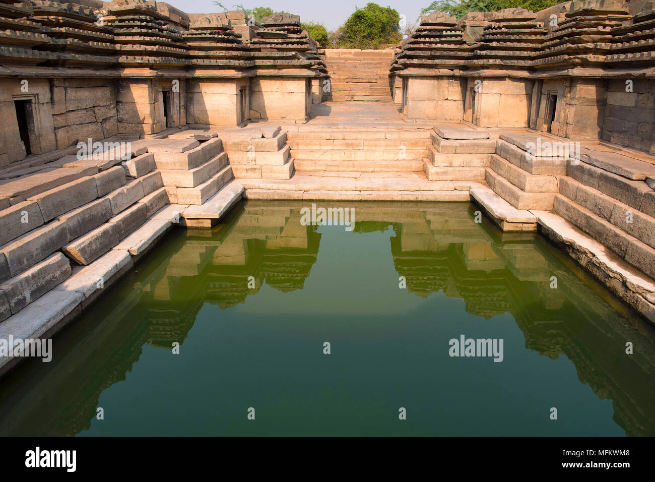 DAMBAL, Karnataka State, India. Stepped Well with well decorated steps ...