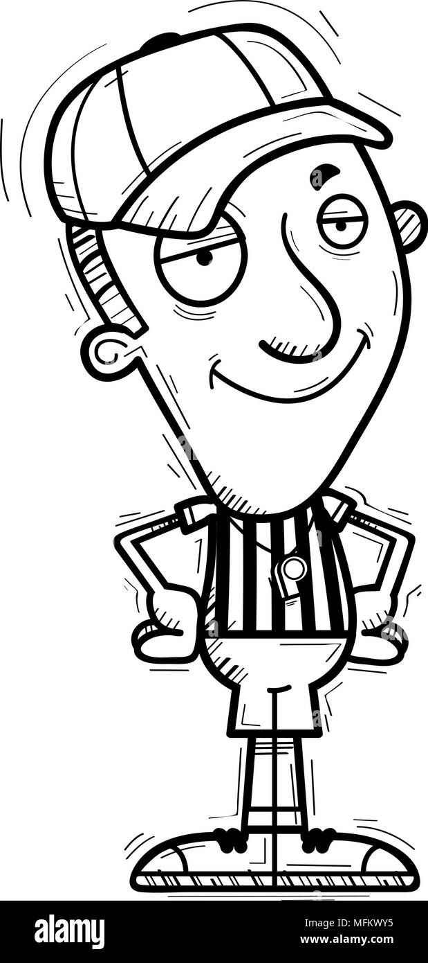 Referee clipart Black and White Stock Photos & Images - Alamy