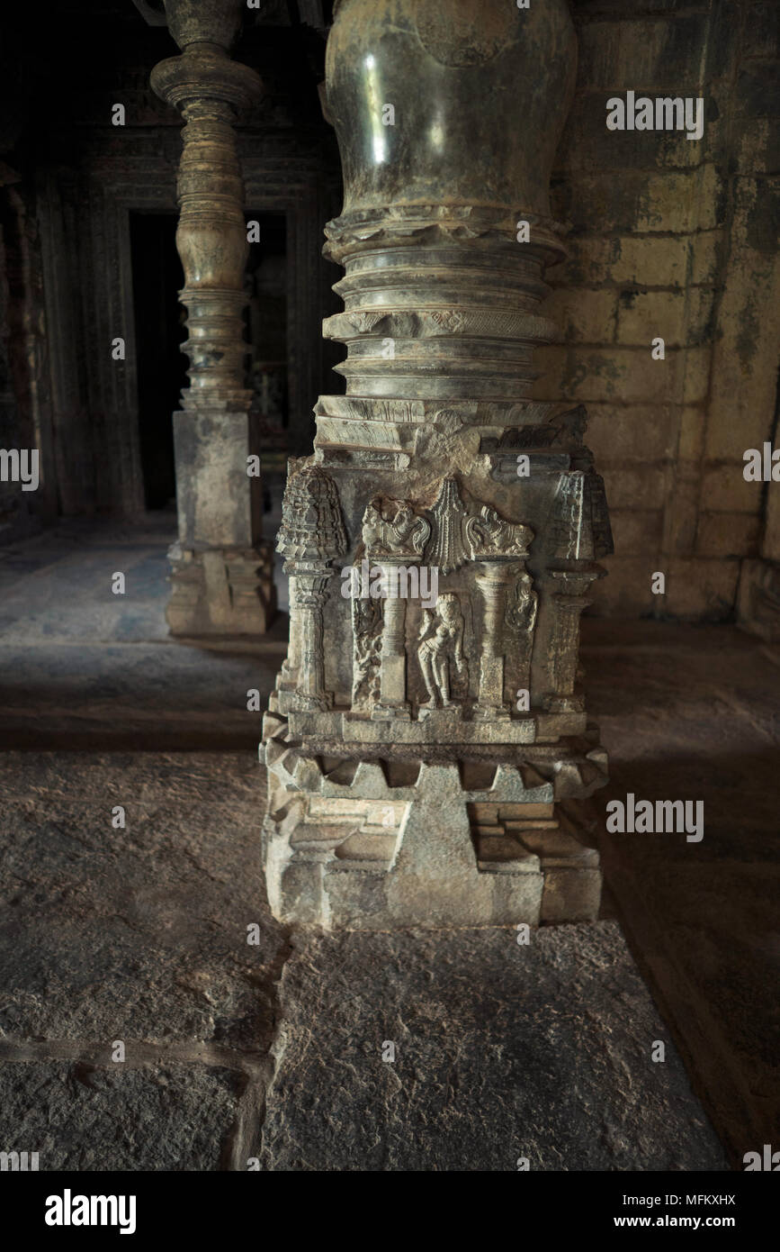 DAMBAL, Karnataka State, India. Doddabasappa Temple Stock Photo - Alamy