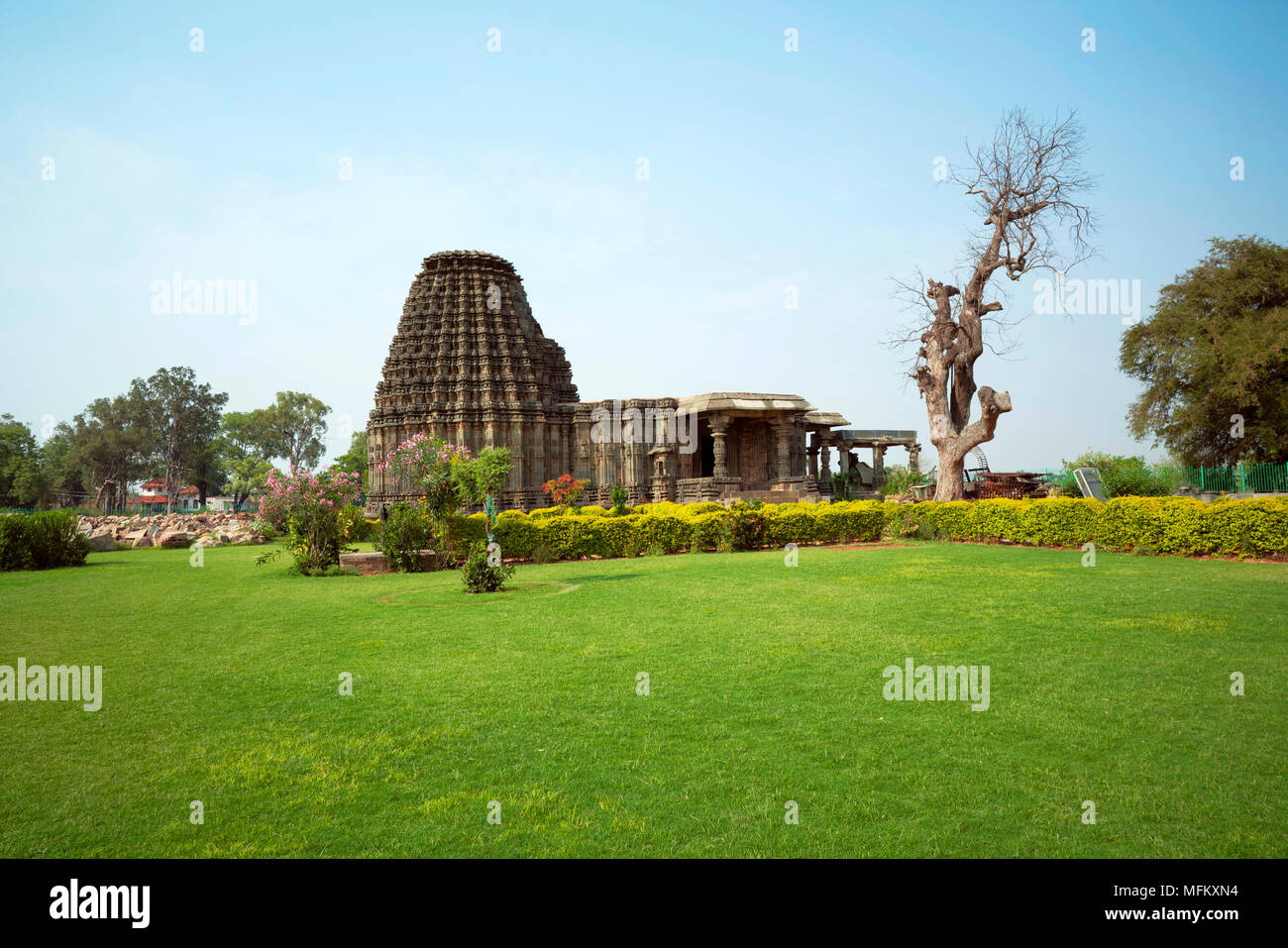 DAMBAL, Karnataka State, India. Doddabasappa Temple Stock Photo - Alamy