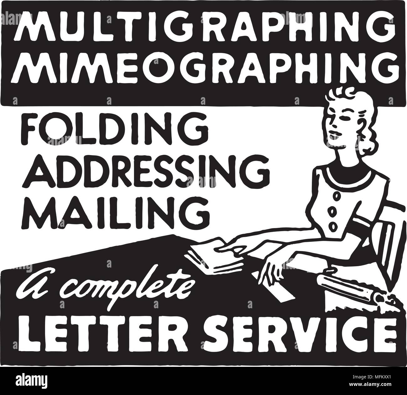 Women typing 1950s hi-res stock photography and images - Alamy