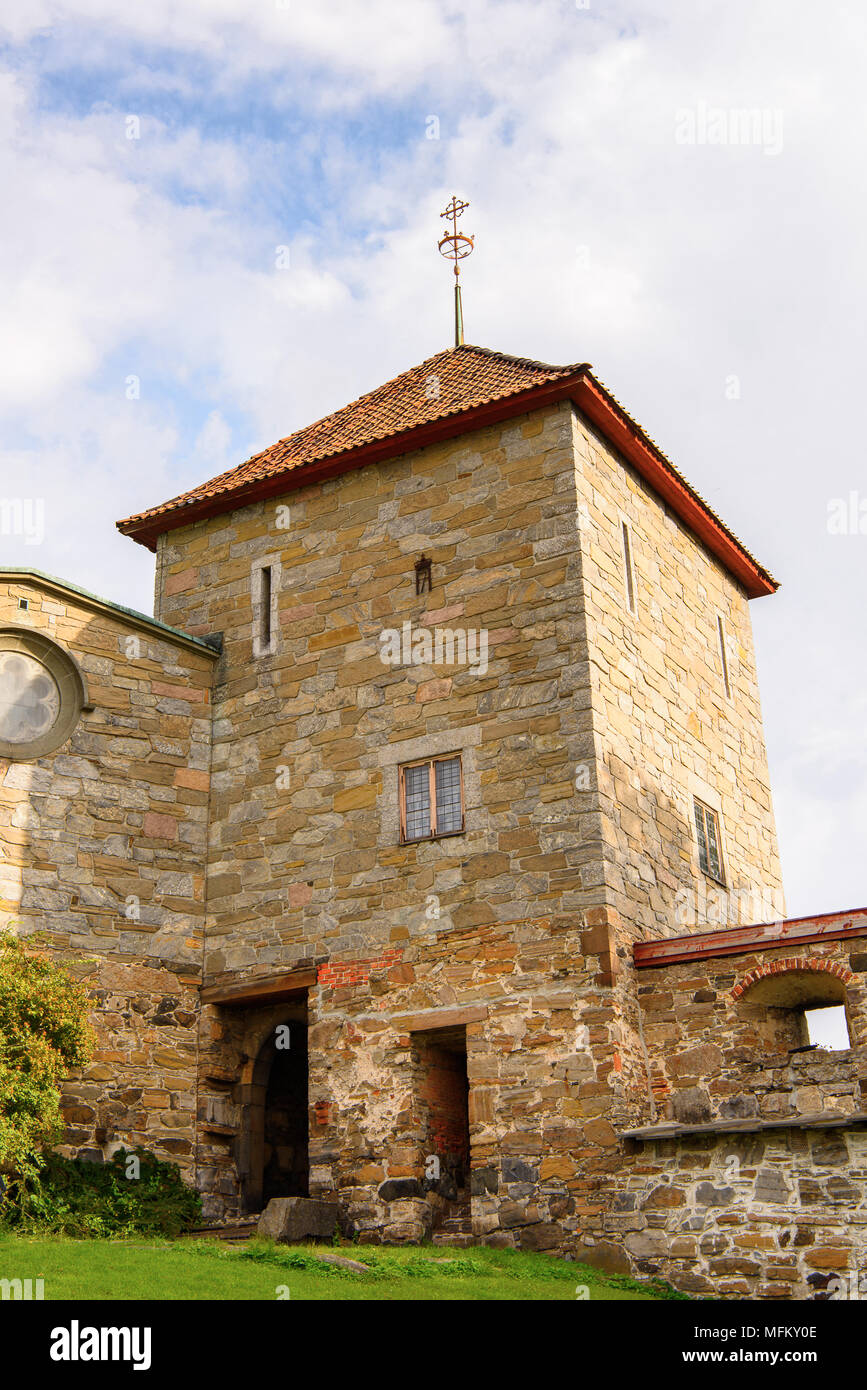Akershus Fortress, a medieval castle that was used as a prison, Oslo ...