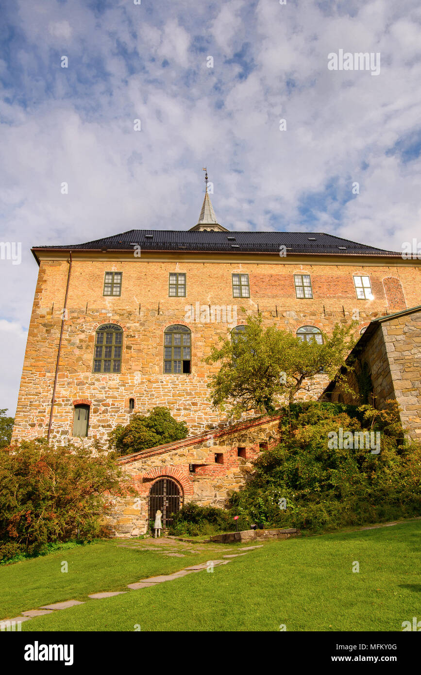 Akershus Fortress, a medieval castle that was used as a prison, Oslo ...