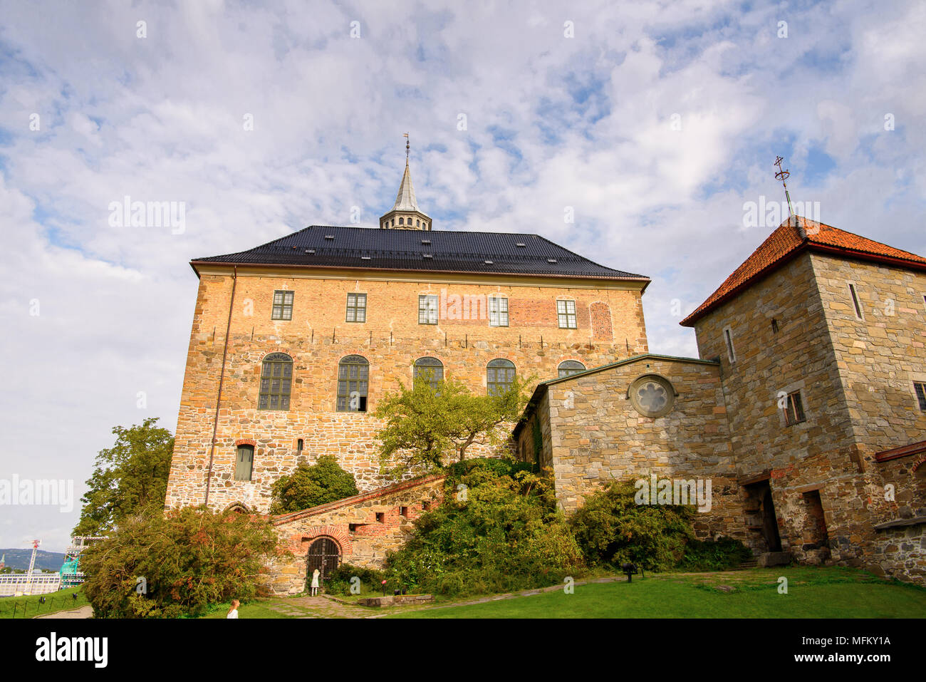 Akershus Fortress, a medieval castle that was used as a prison, Oslo ...
