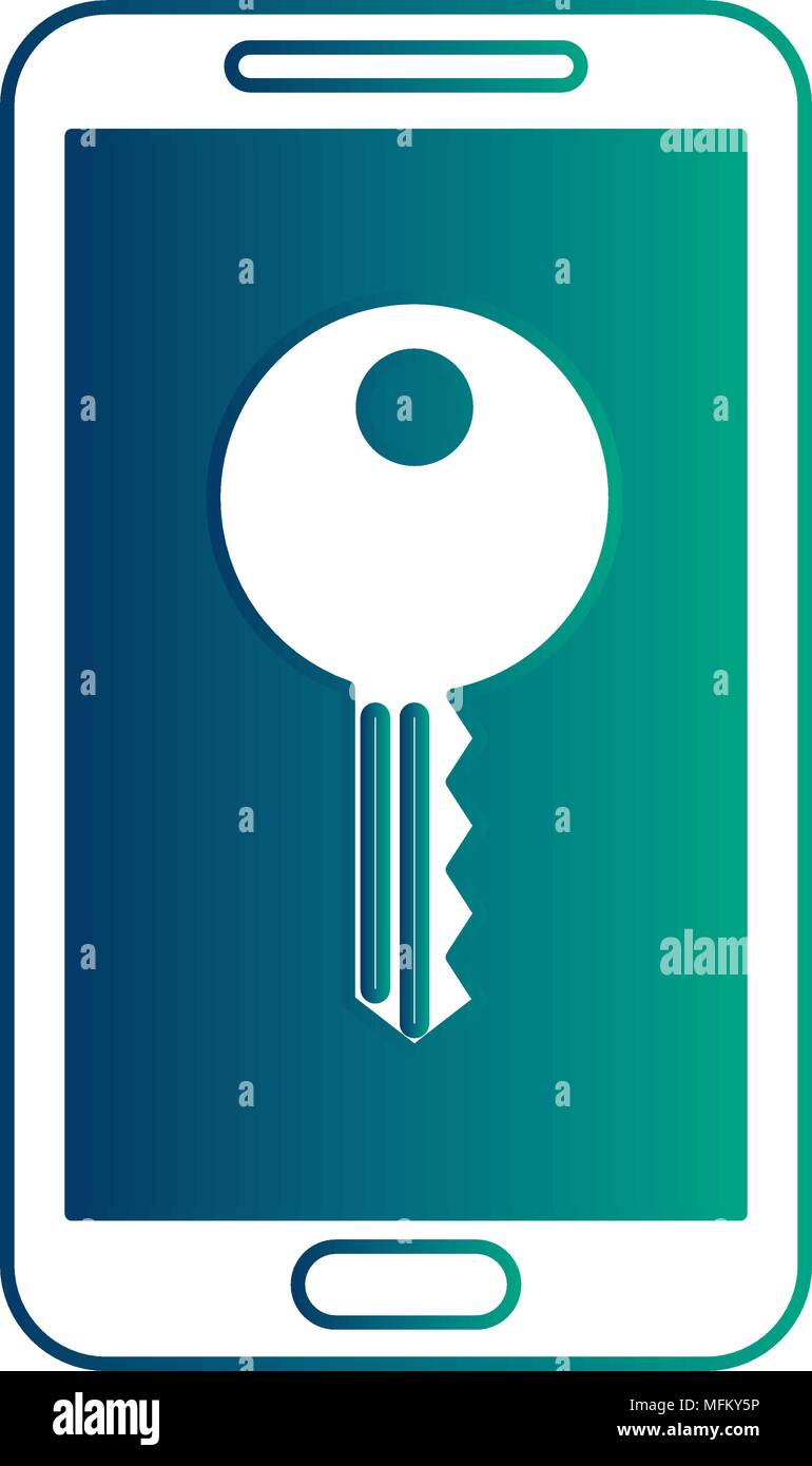 smartphone key access data password security Stock Vector Image & Art ...