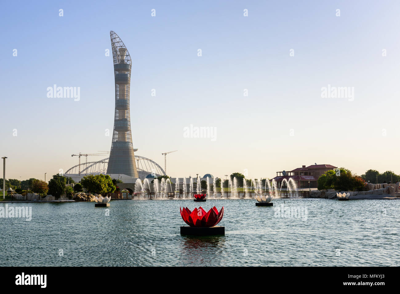Aspire Park in Doha, Qatar Stock Photo - Alamy